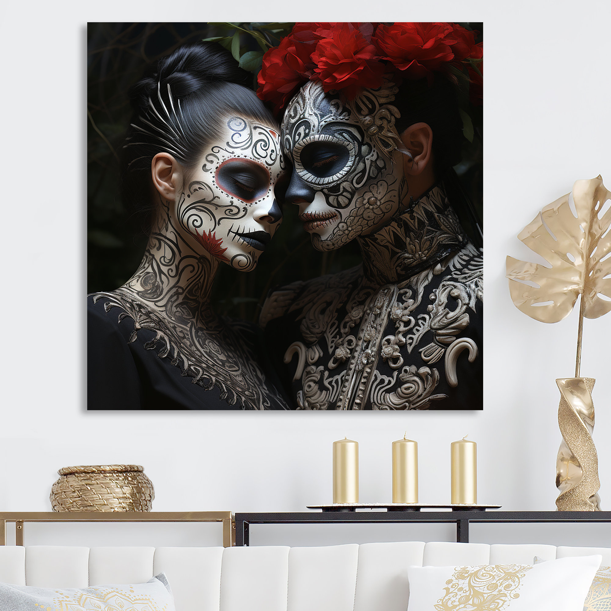 Winston Porter Mexican Day of the dead portrait I - Woman Framed Wall ...