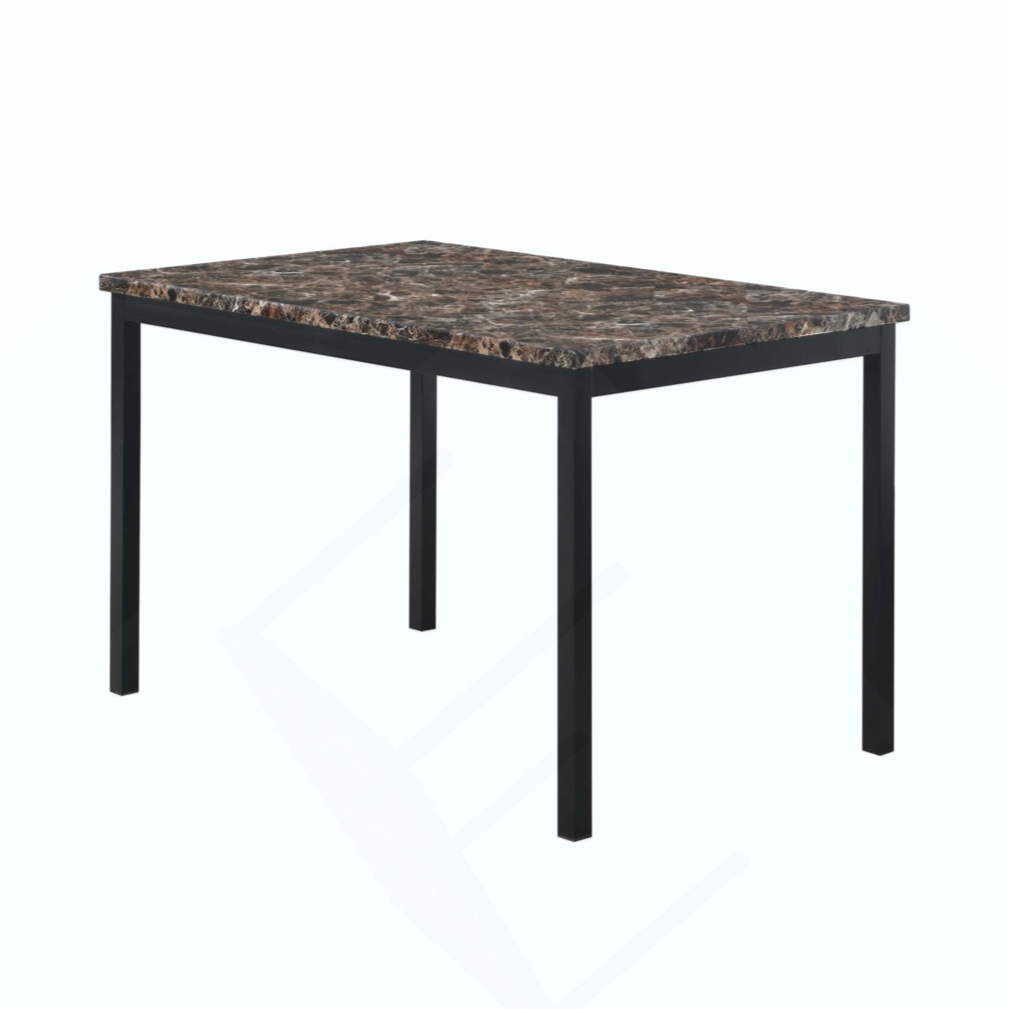 George Oliver Faux Marble Top Metal Frame Dinette Table, Durable And ...