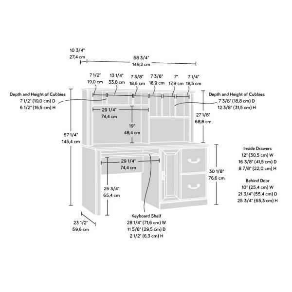 Lark Manor™ Ahilyn 58.74'' W Rectangle Writing Desk | Wayfair