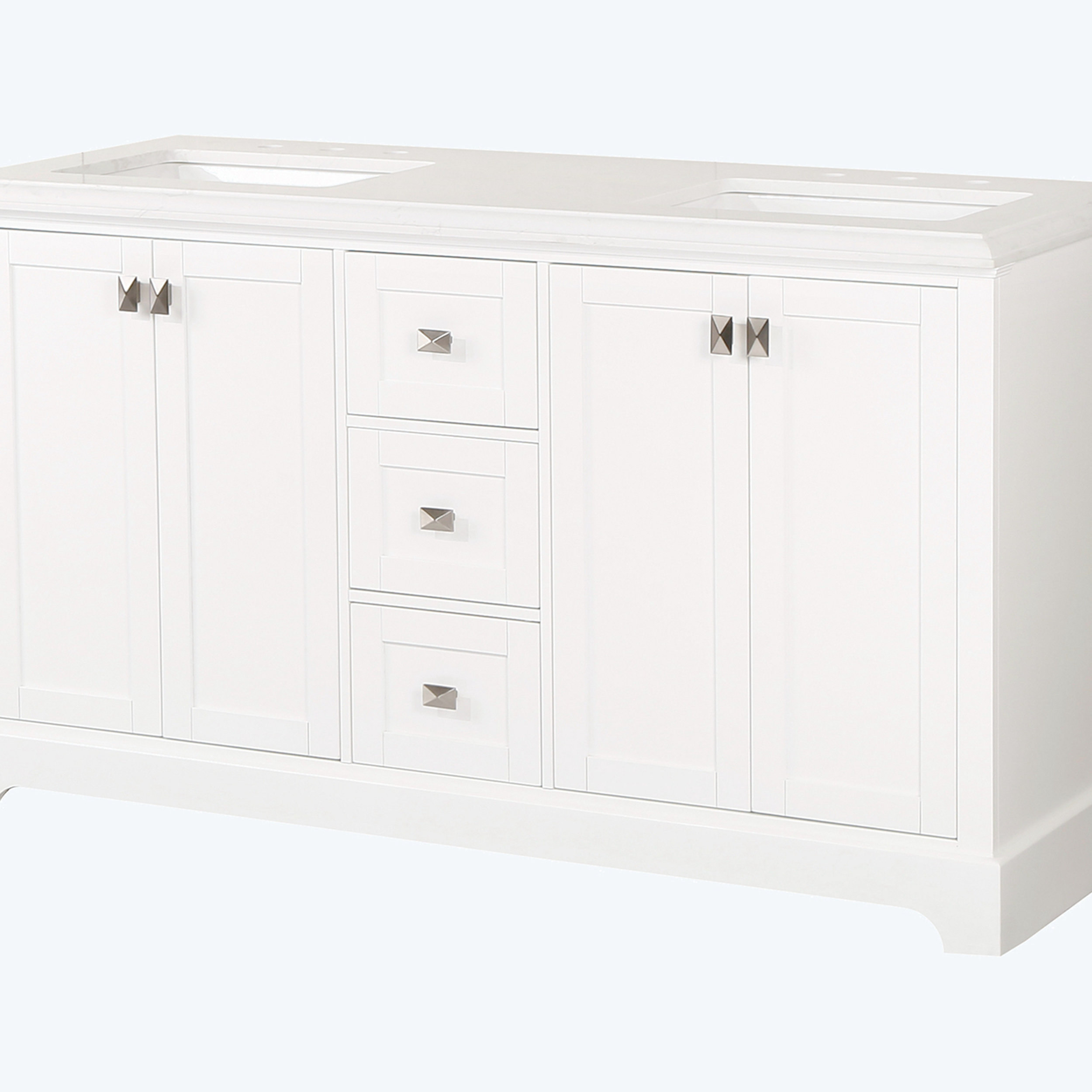 Red Barrel Studio Jatavien 60.58 Free Standing Double Bathroom Vanity ...