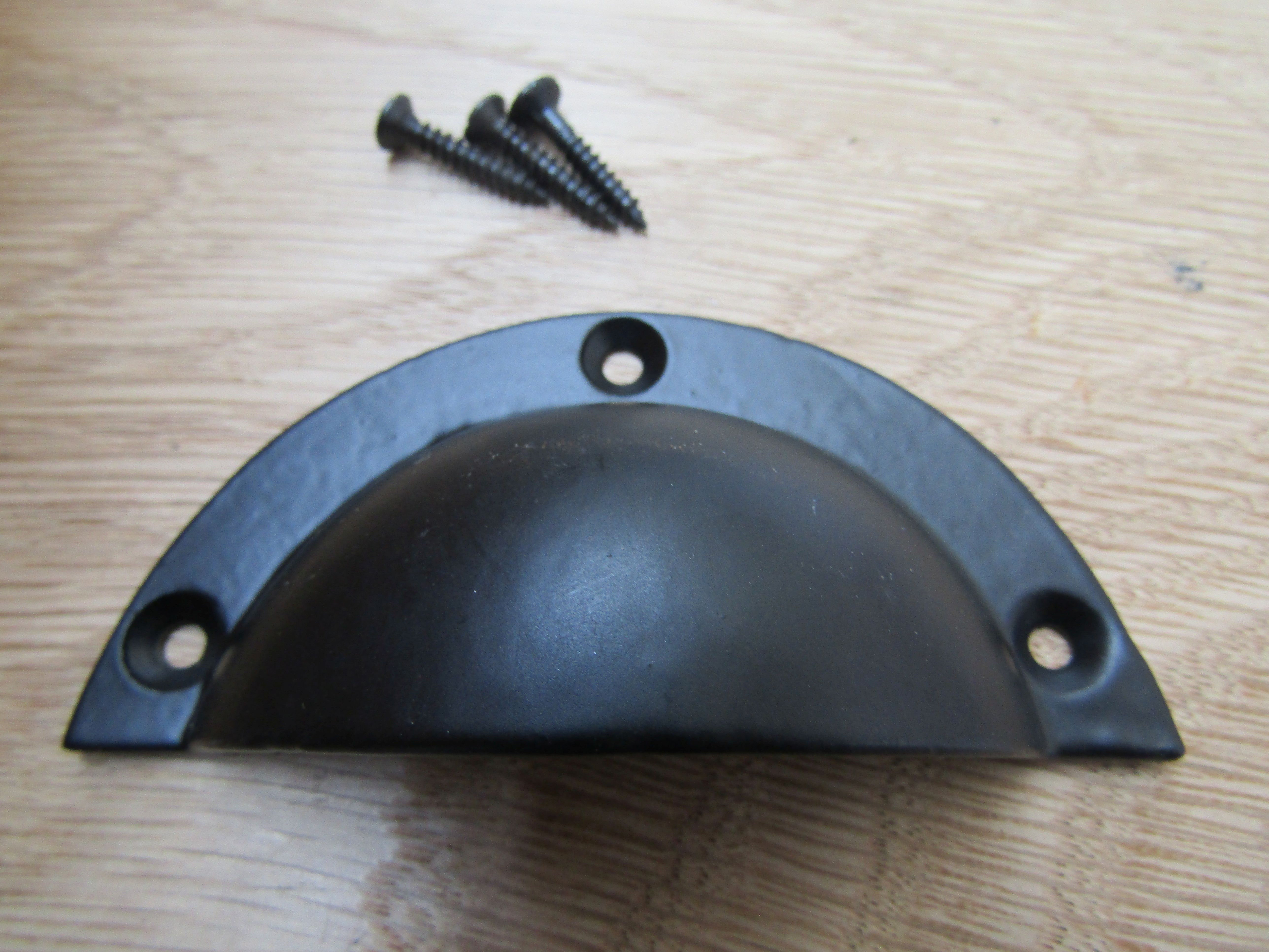Ironmongery World Cast Iron Small Victorian Cup Pull Handle Antique ...