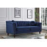 USP Furniture 75.2" Velvet Rolled Arm Chesterfield Sofa & Reviews | Wayfair