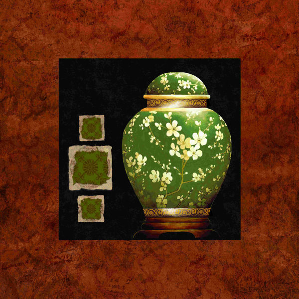 Charlton Home® Ginger Jar Jade On Canvas Print - Wayfair Canada