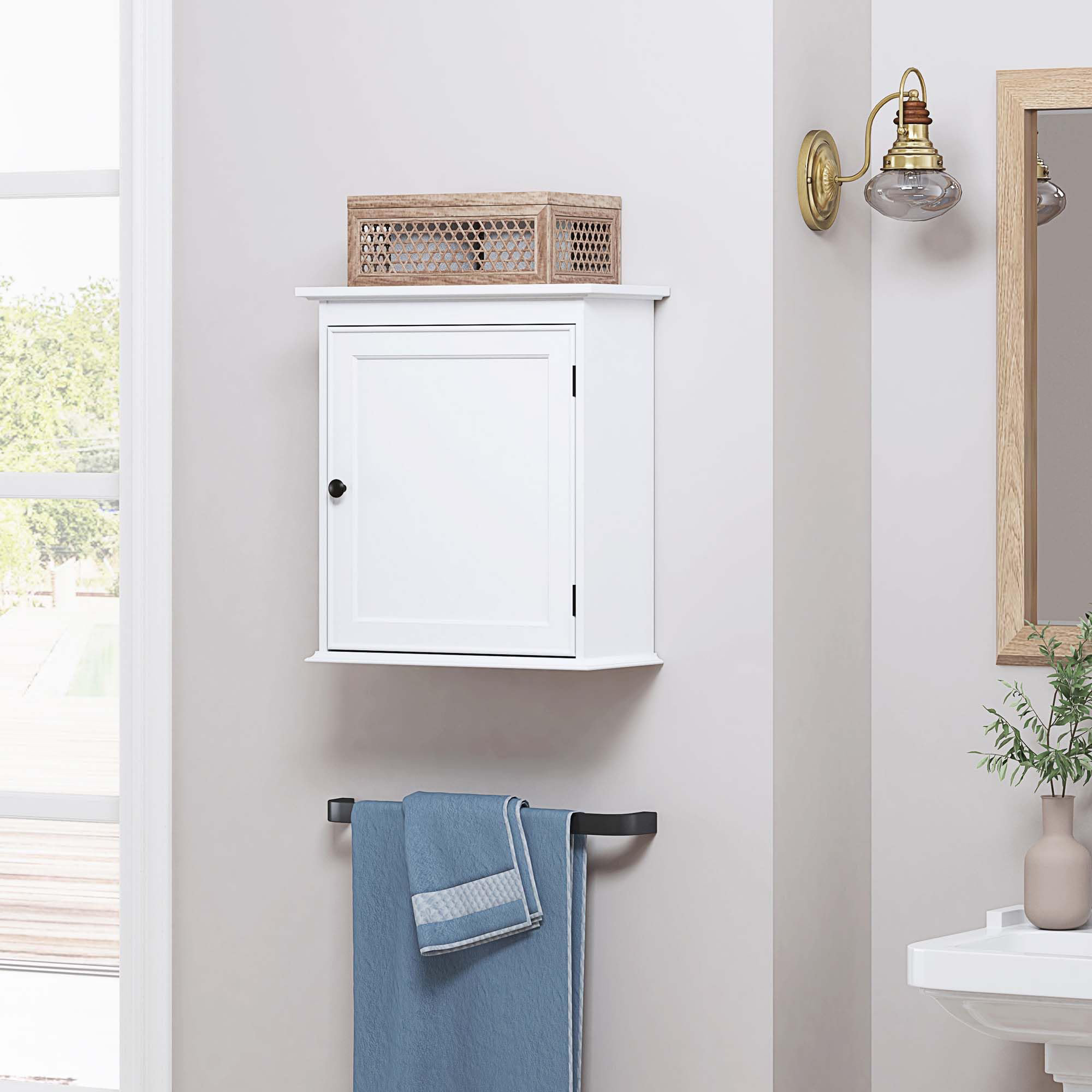 Winston Porter Small Bathroom Wall Cabinet, Wall Mounted Storage ...