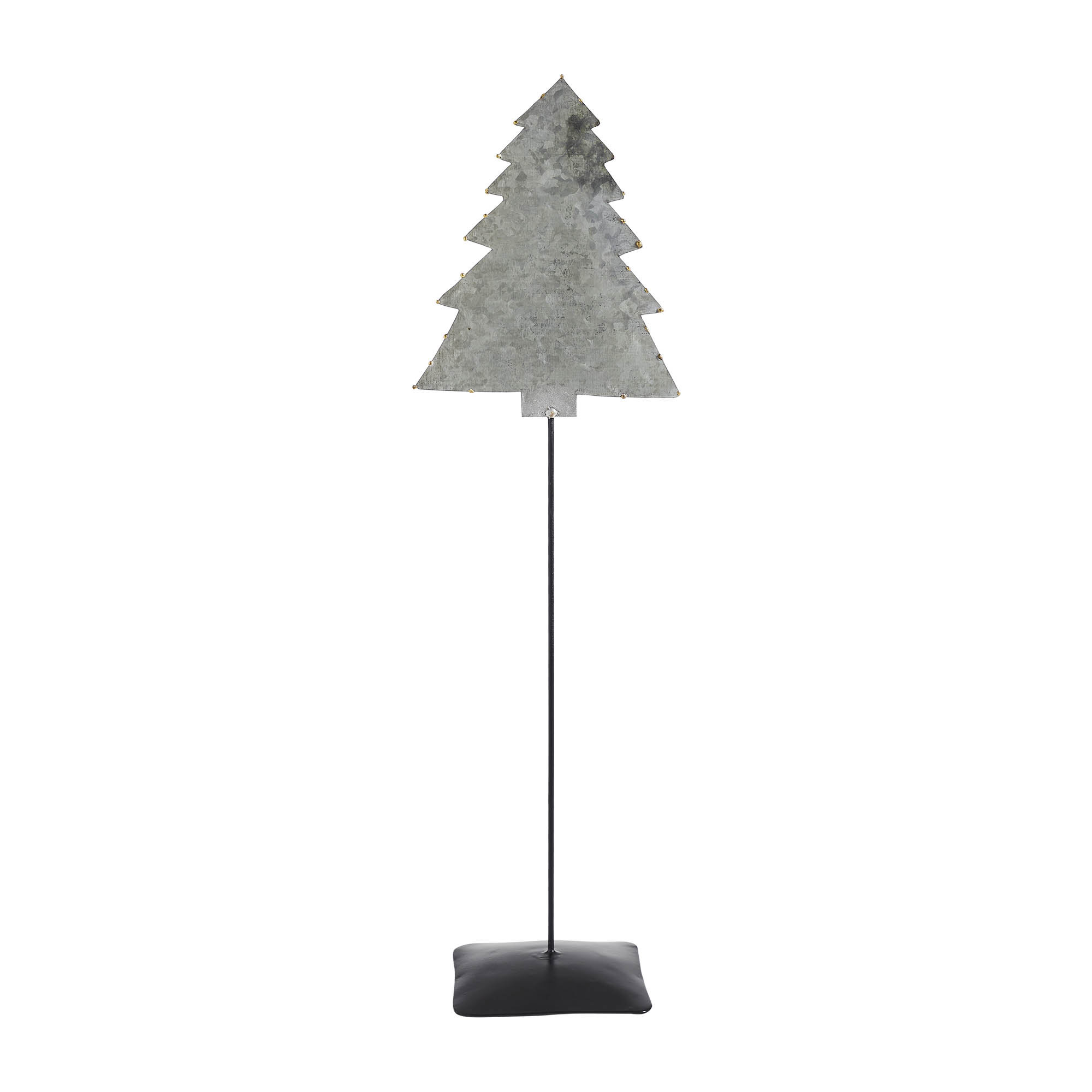 The Holiday Aisle® Decorative Galvanized Metal Christmas Tree With Base ...