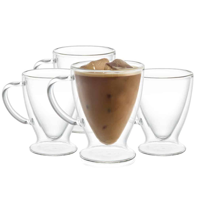JoyJolt Declan Irish Double Wall Glasses, 10oz & Reviews | Wayfair