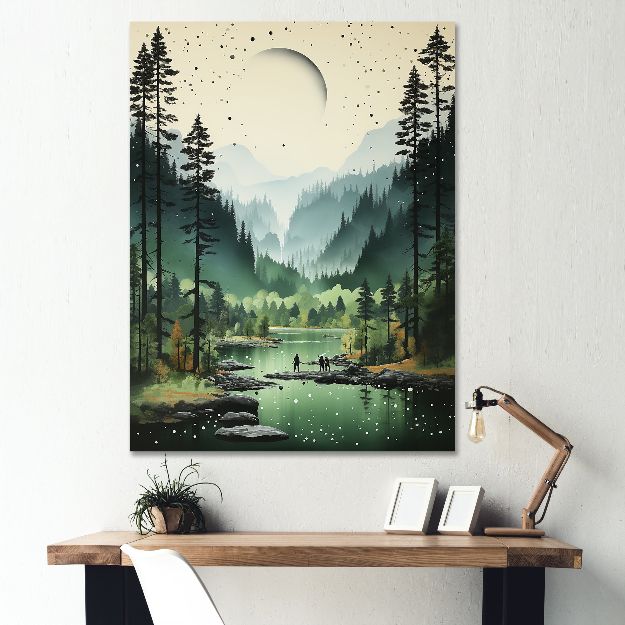 Loon Peak Native Art Sacred Landscapes III - Native American Wall Art ...