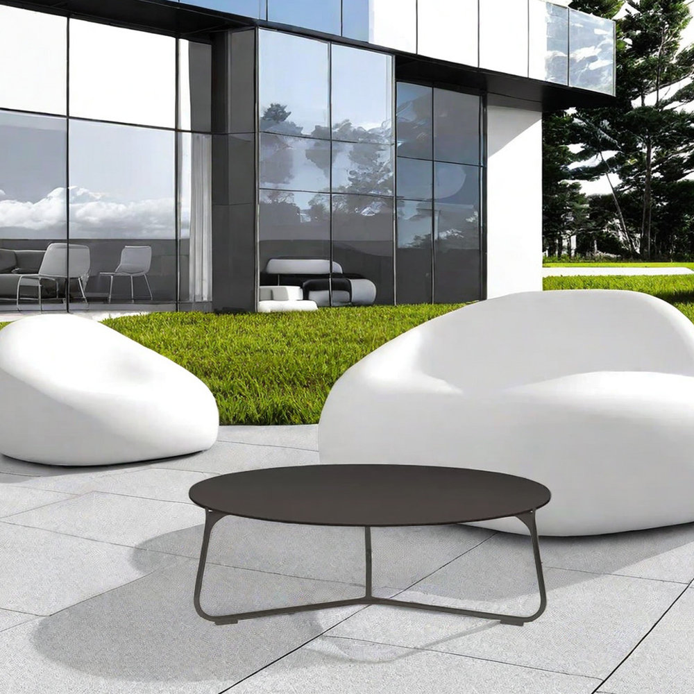 Hokku Designs Sawa Round 39.37'' Outdoor Coffee Table | Wayfair