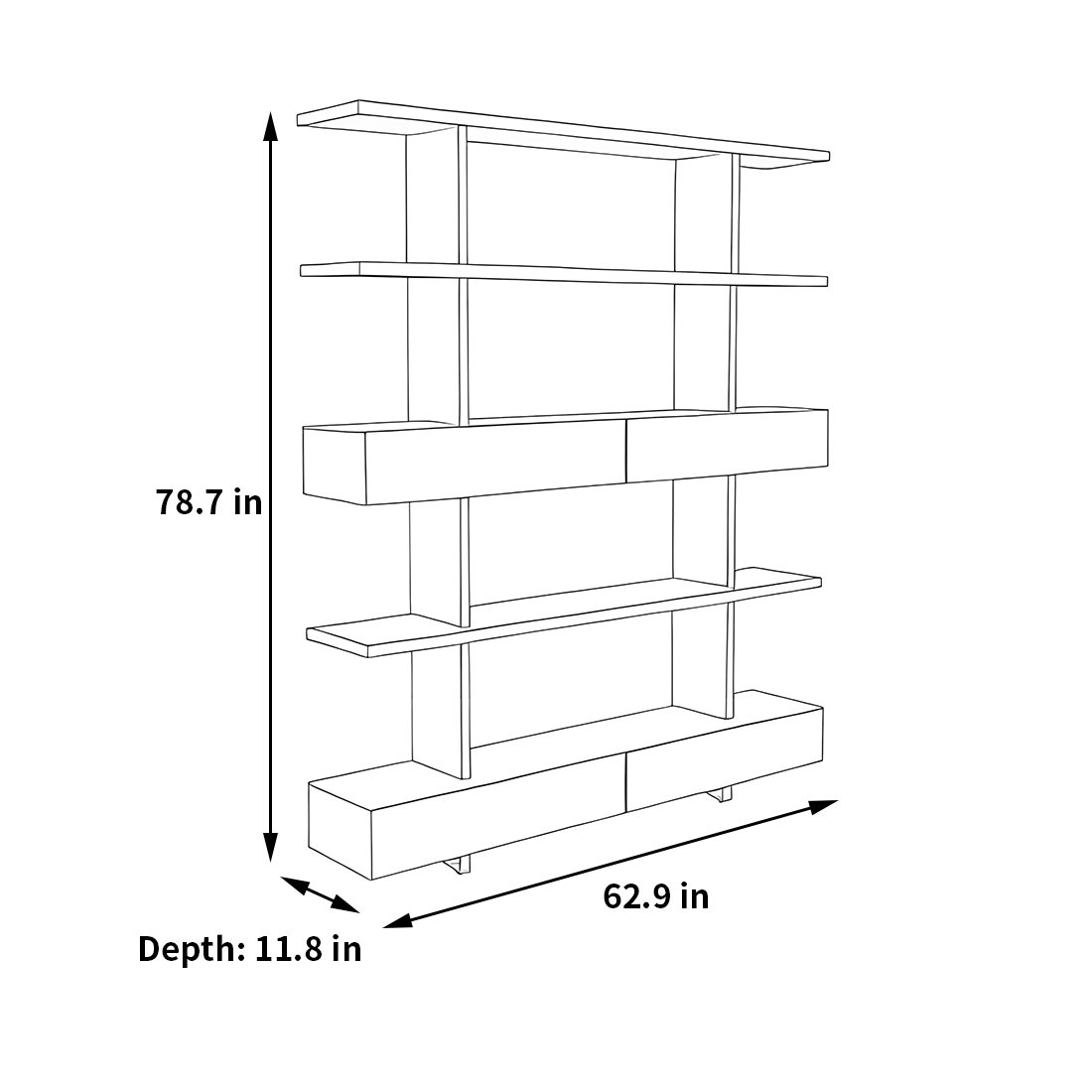 Hokku Designs Beautiful and popular bookcase | Wayfair