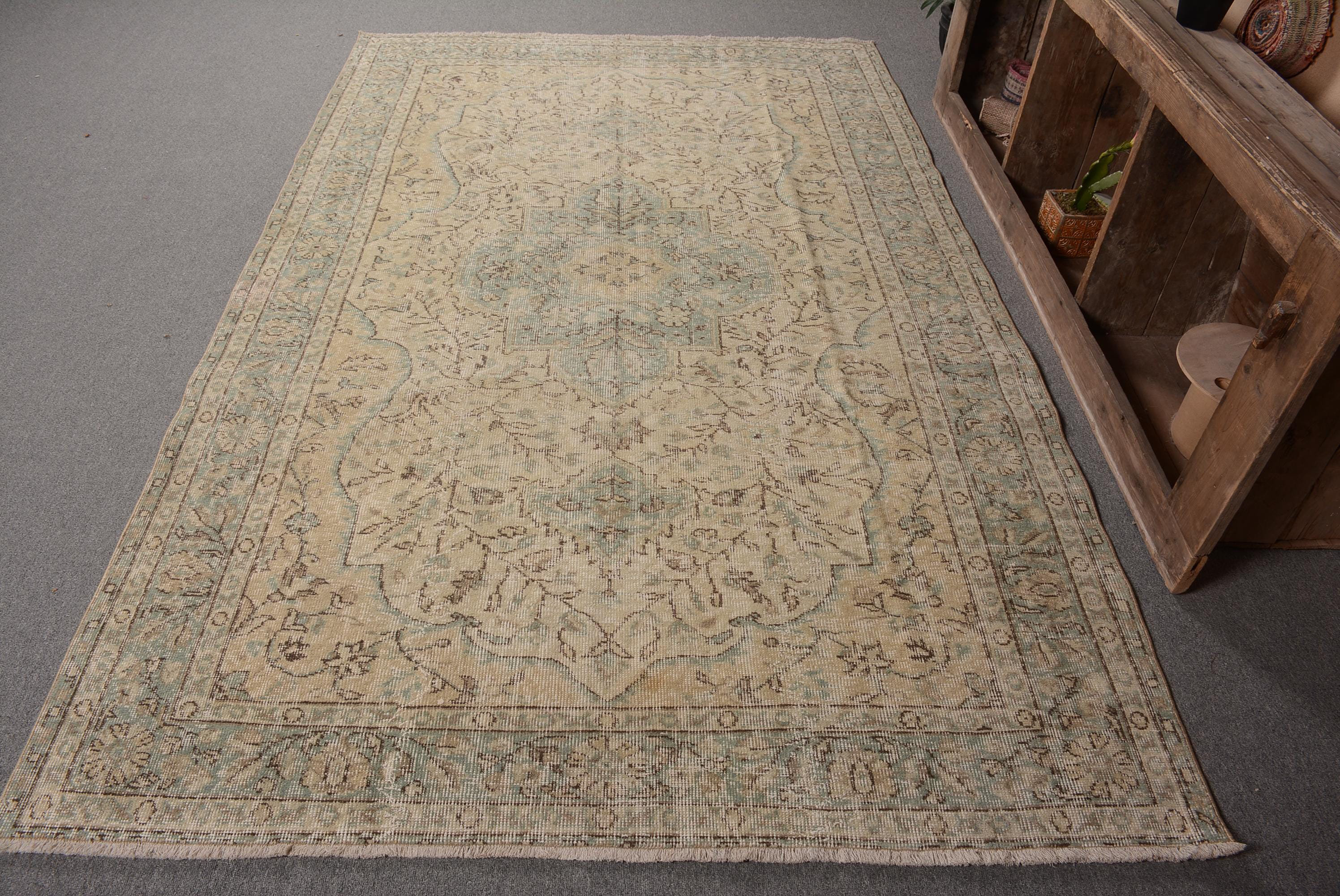 Isabelline Statement Rugs, Kitchen Rug, 5.4x8.6 ft Large Rugs, Turkish ...