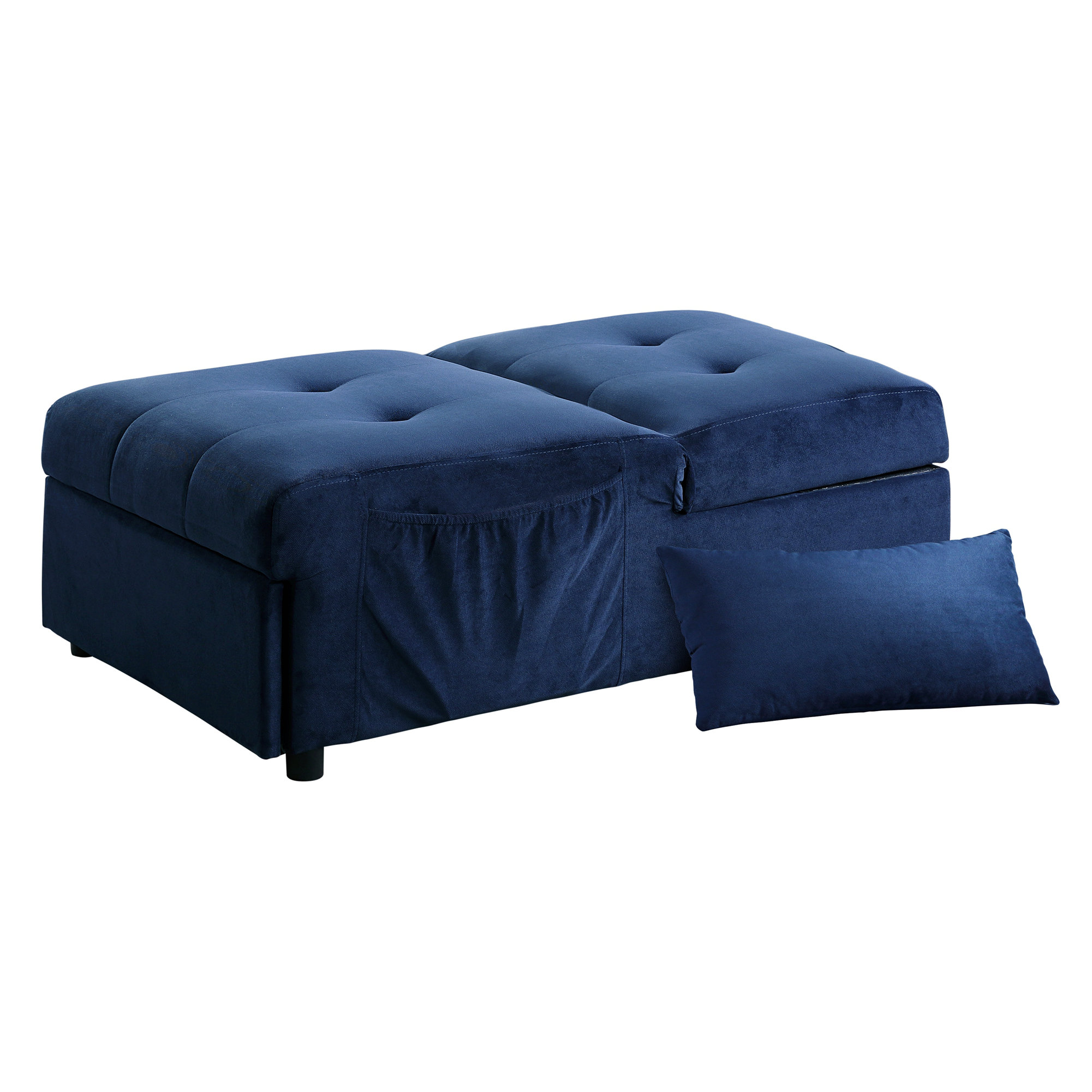 Latitude Run® Mhina Velvet Upholstered Storage Bench Wayfair