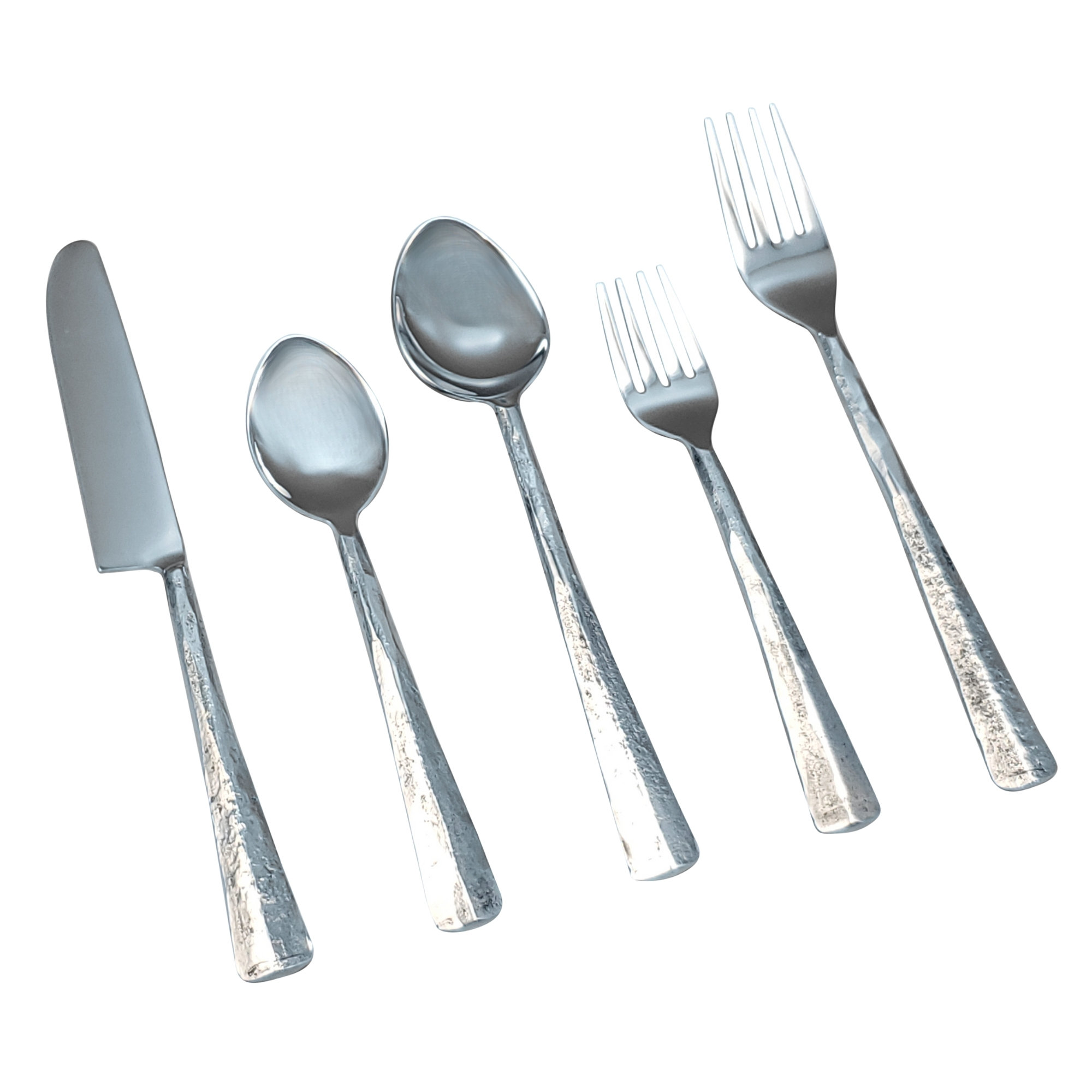 Elyon Tableware Elyon Seldon Reflective Silver 20 Piece Flatware Set ...