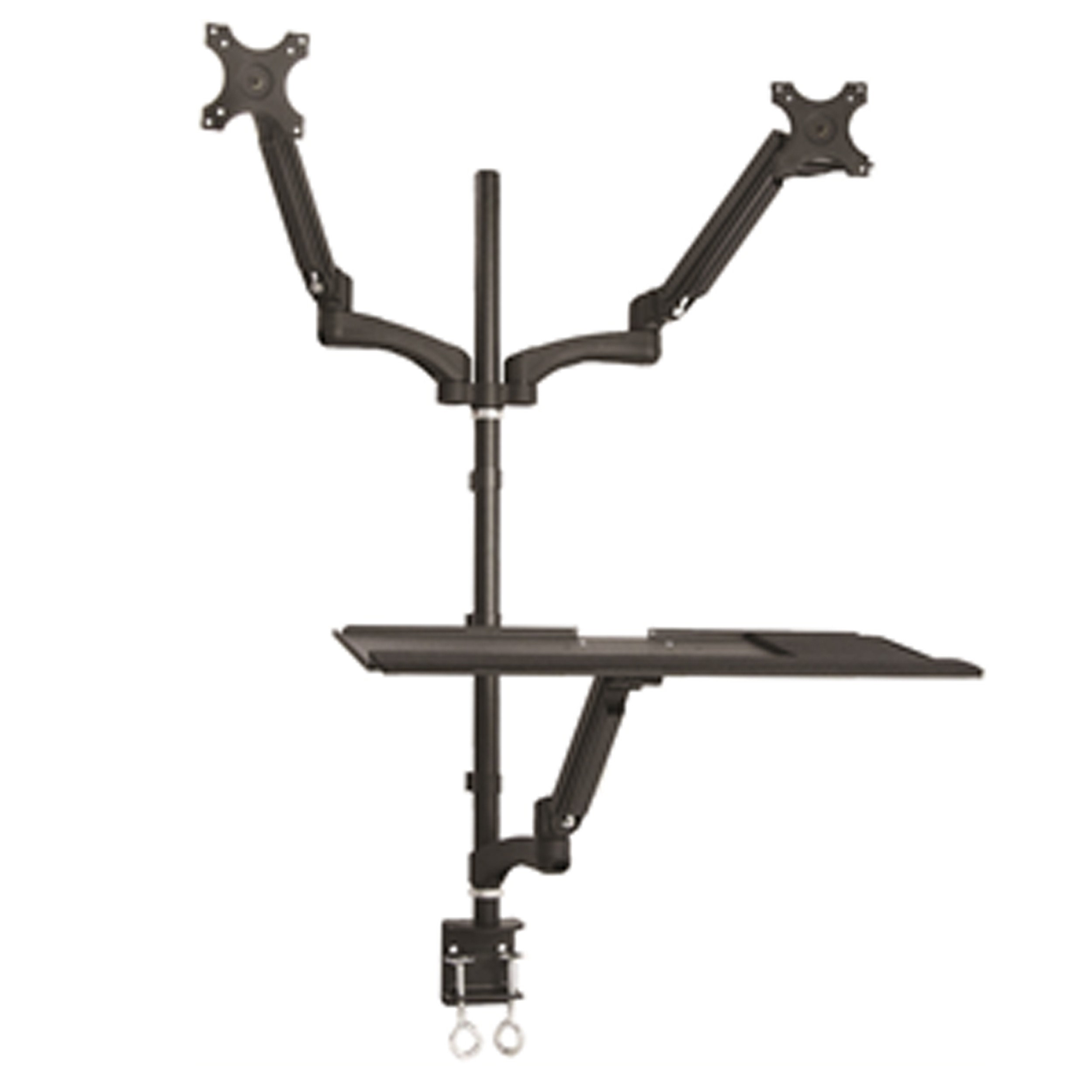 Symple Stuff Claudette Double Extending Arms Monitor Universal 2 Screen ...