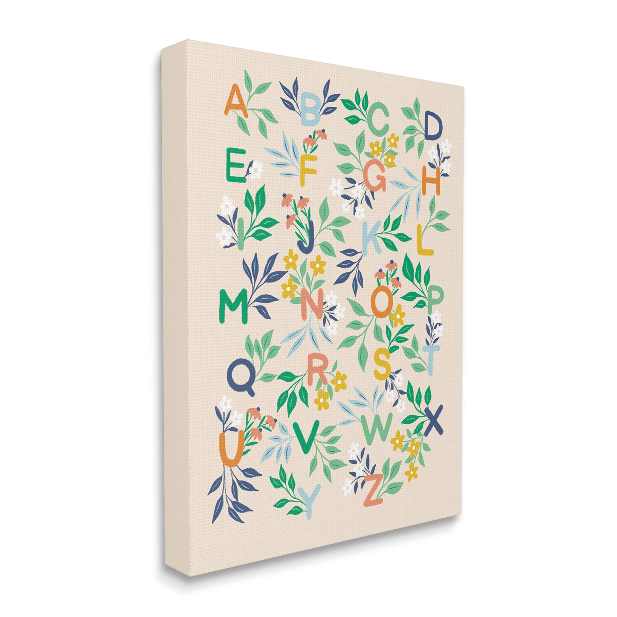 Harriet Bee Cottage Blooms Alphabet Canvas Wall Art by Dominika Godette ...