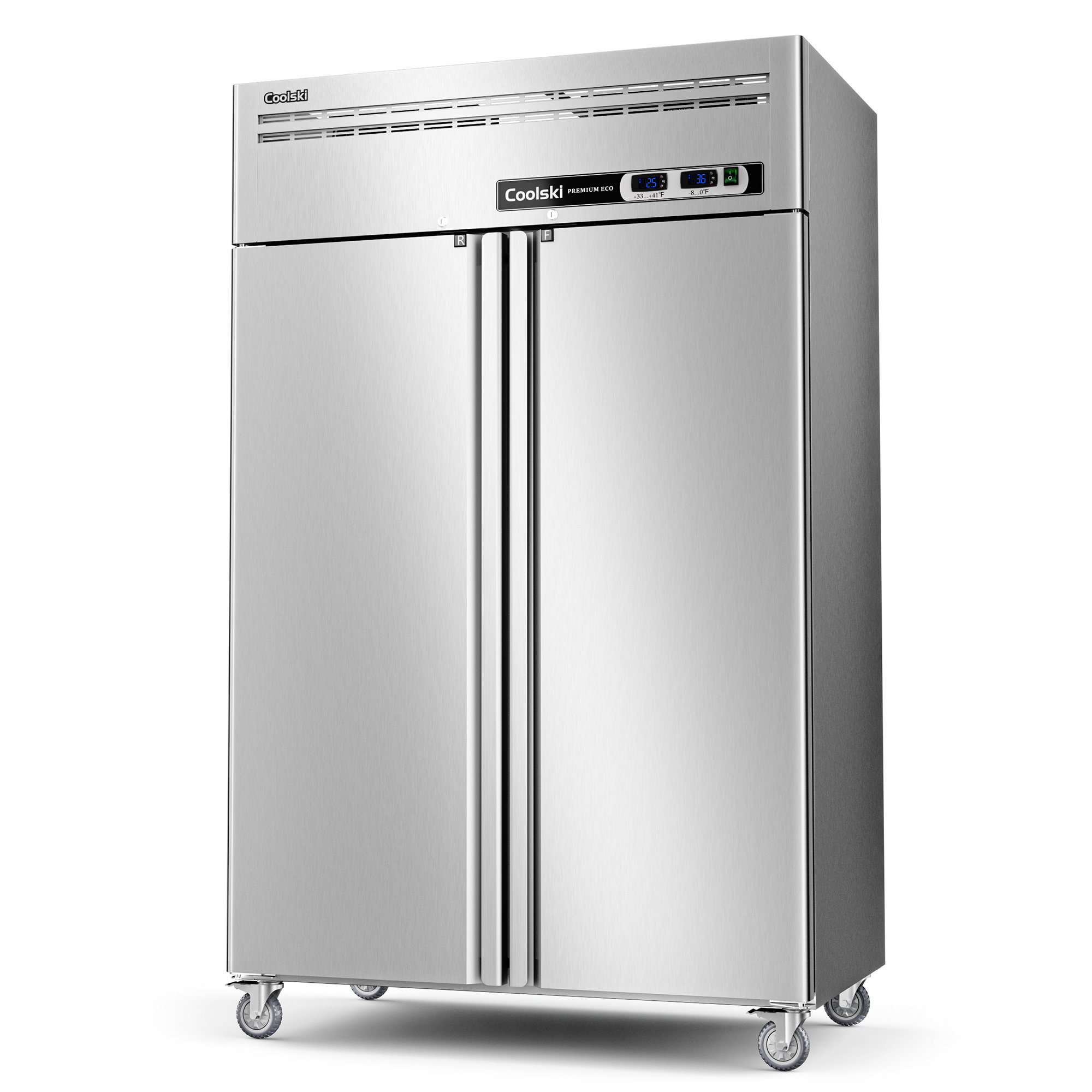 Coolski 48" W Commercial Refrigerator and Freezer Combo, 36 Cu.ft 2 ...