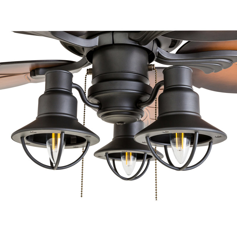 Beachcrest Home™ Calypso 52" Weather Resistant Ceiling Fan with Light ...