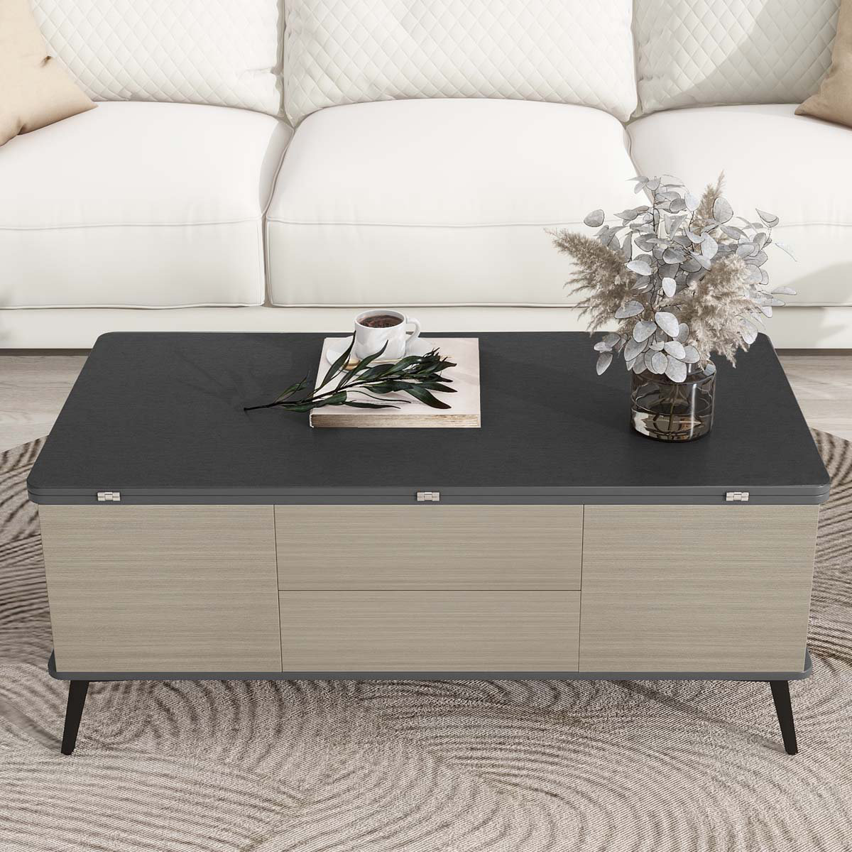Ivy Bronx Daidrian Coffee Table,Cocktail table,Living room table with ...