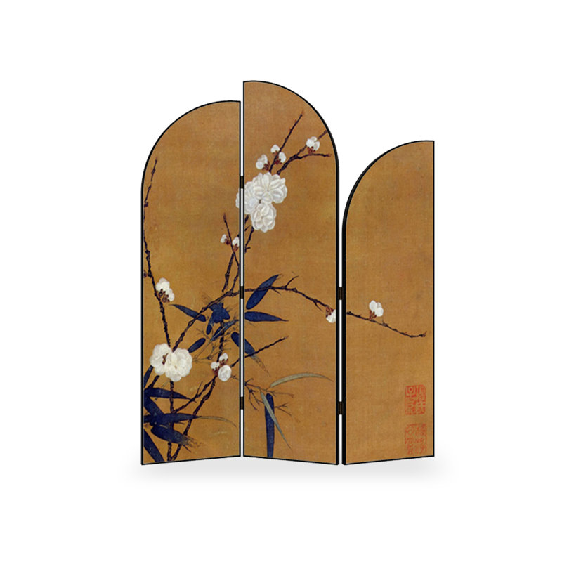 Red Barrel Studio® 19.69" Brown Free Form Solid Wood Room Dividers ...