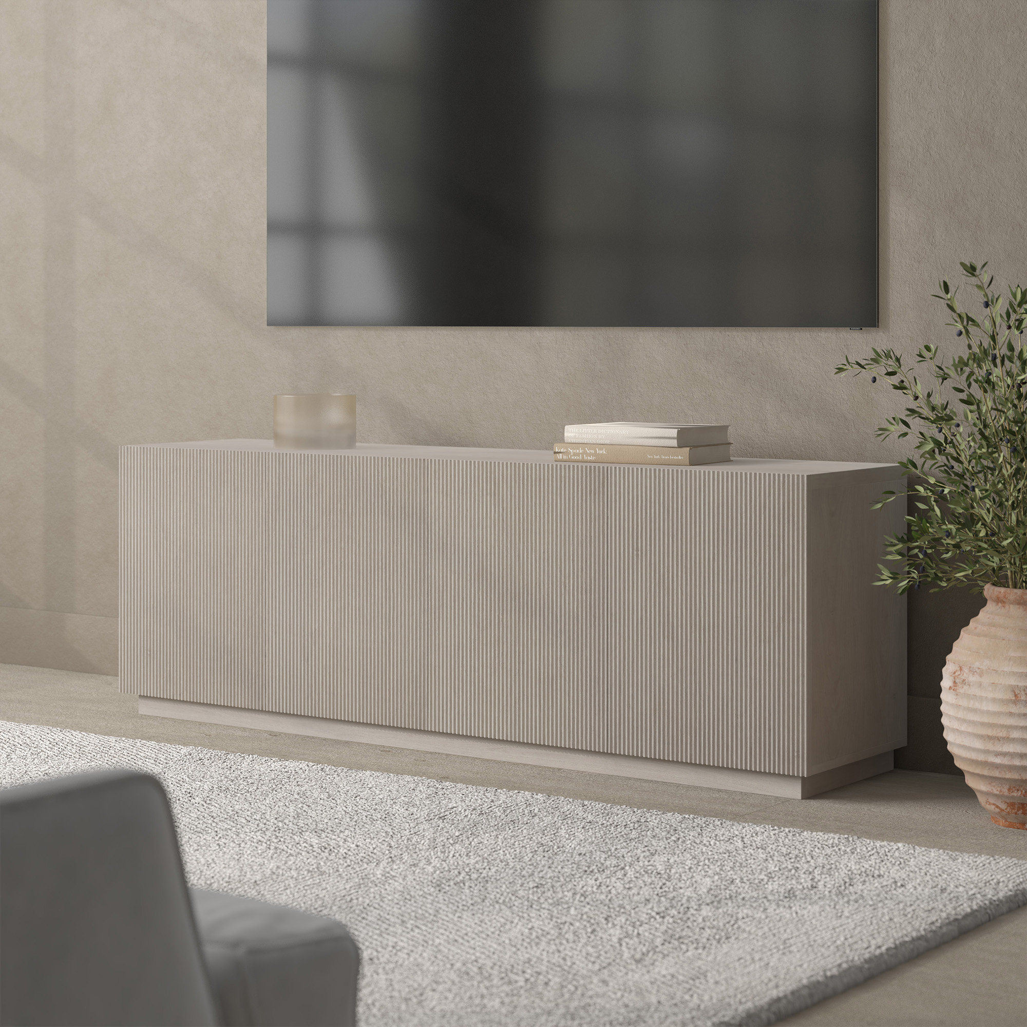 Latitude Run® Halifax Rectangular TV Stand for TV's up to 75" | Wayfair