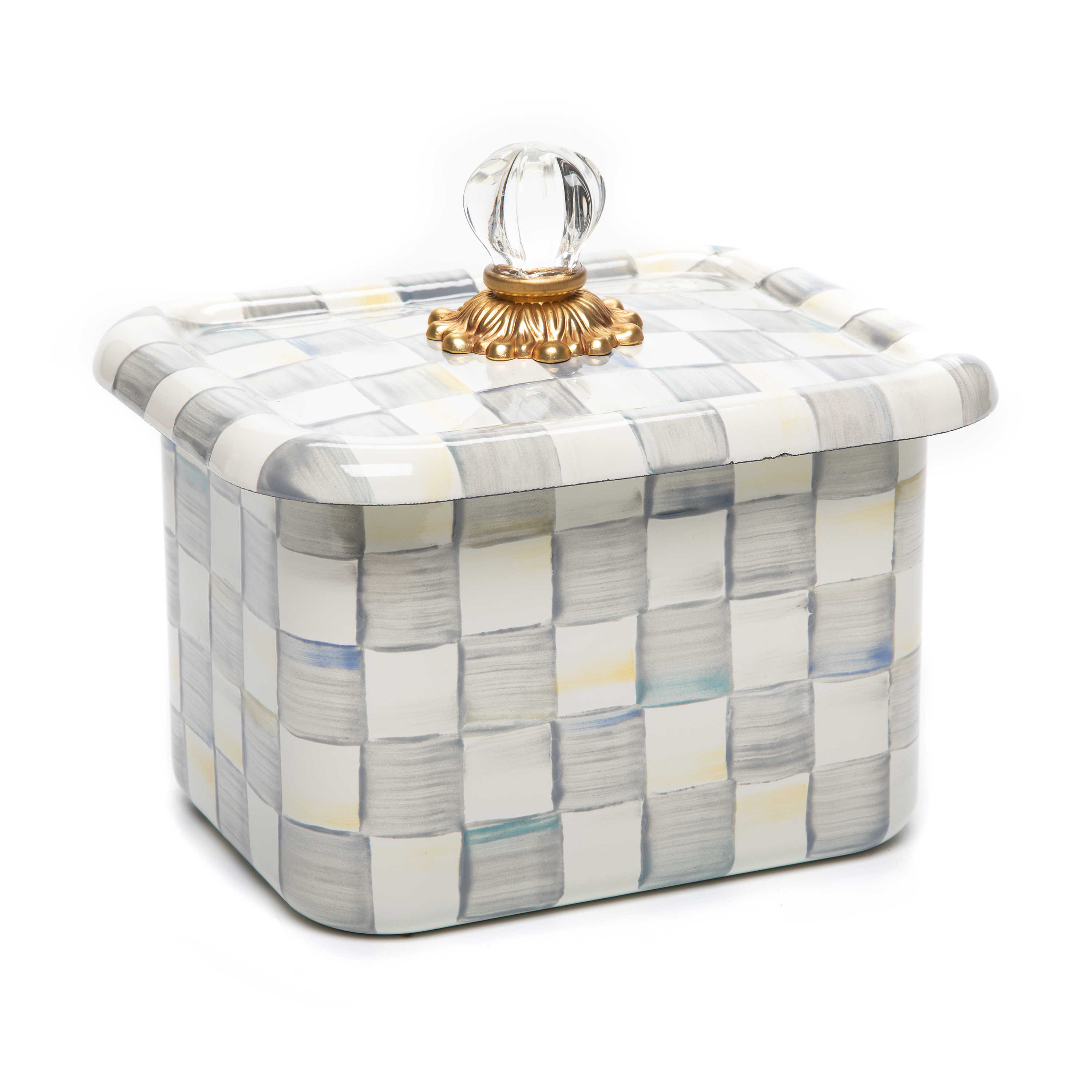 MacKenzie-Childs Sterling Check Recipe Box & Reviews | Wayfair