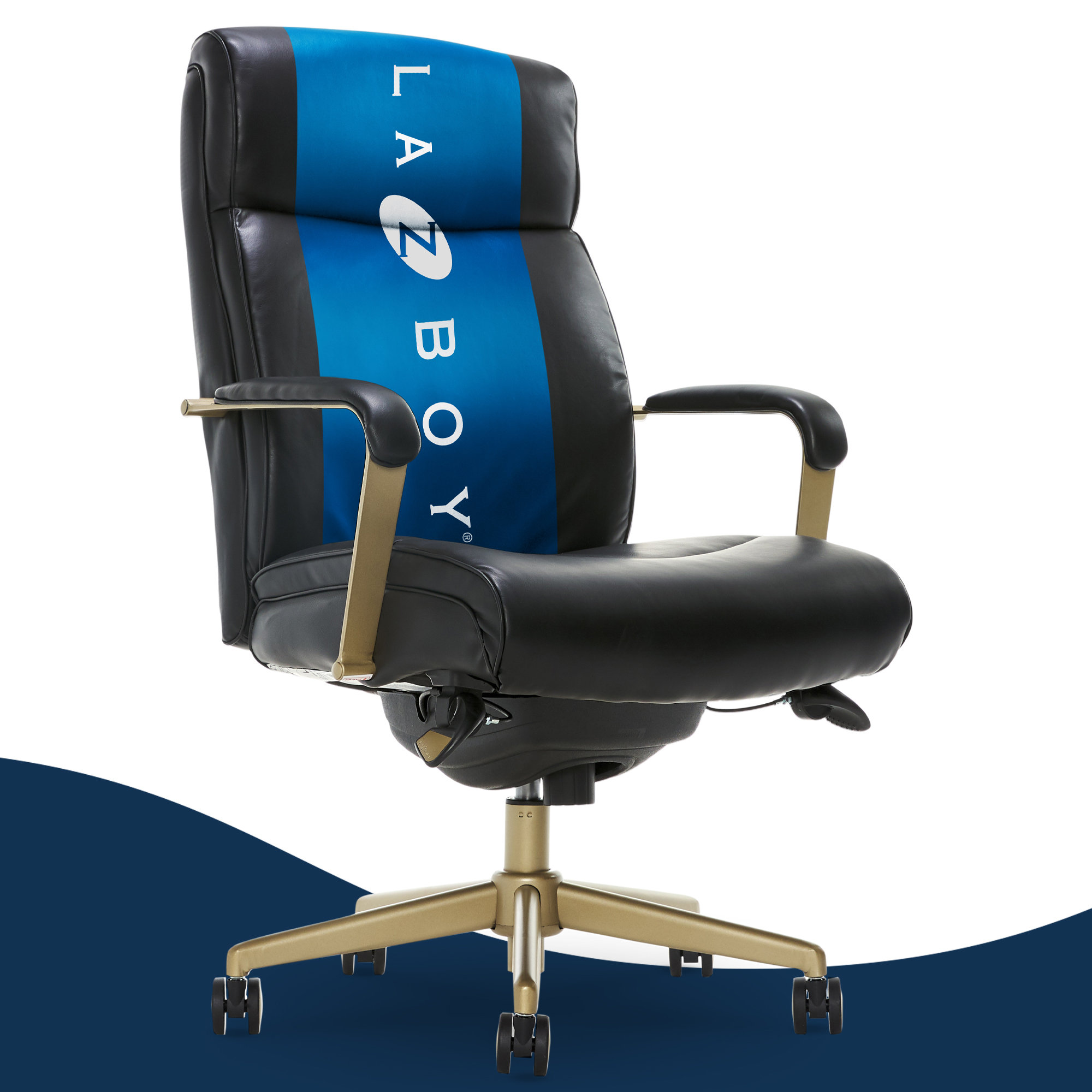 La-Z-Boy Melrose Modern Executive Office Chair, Adjustable High-Back ...