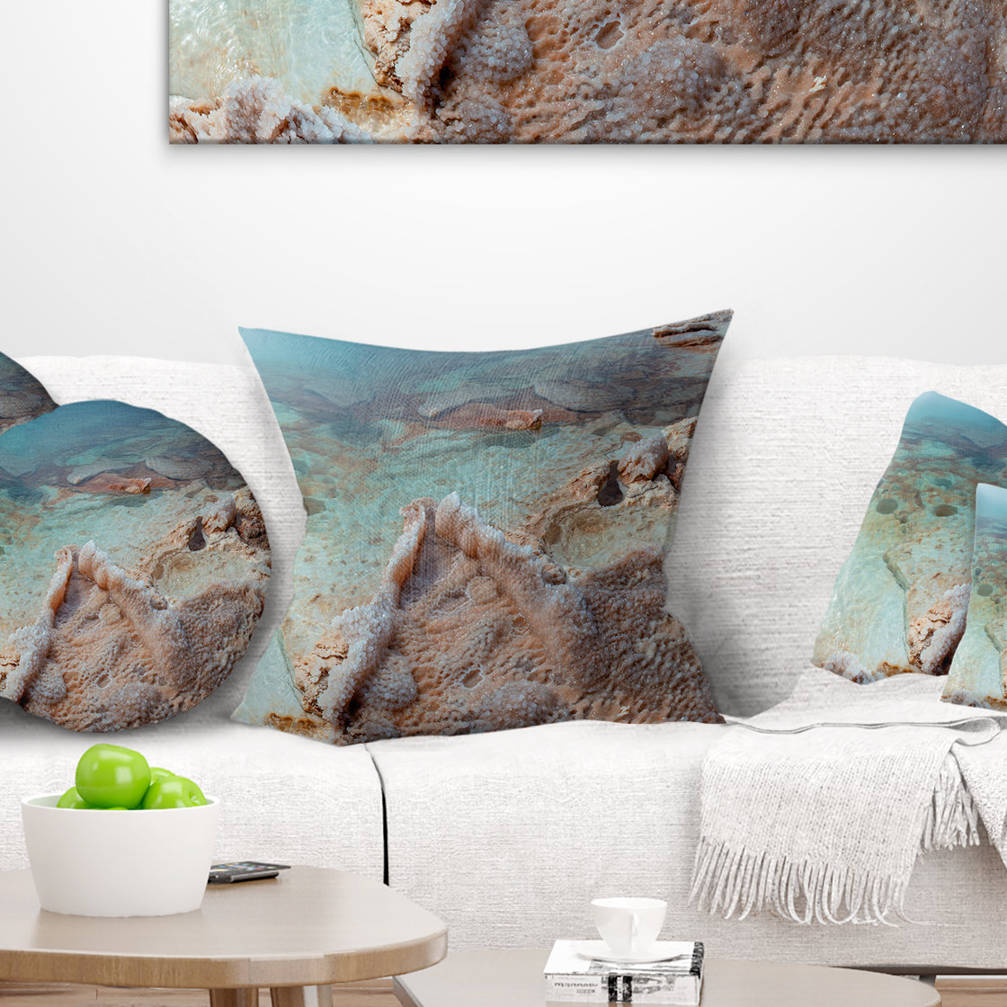 Design Art Landscape Printed Dead Sea Shore with Crystallized Salt ...