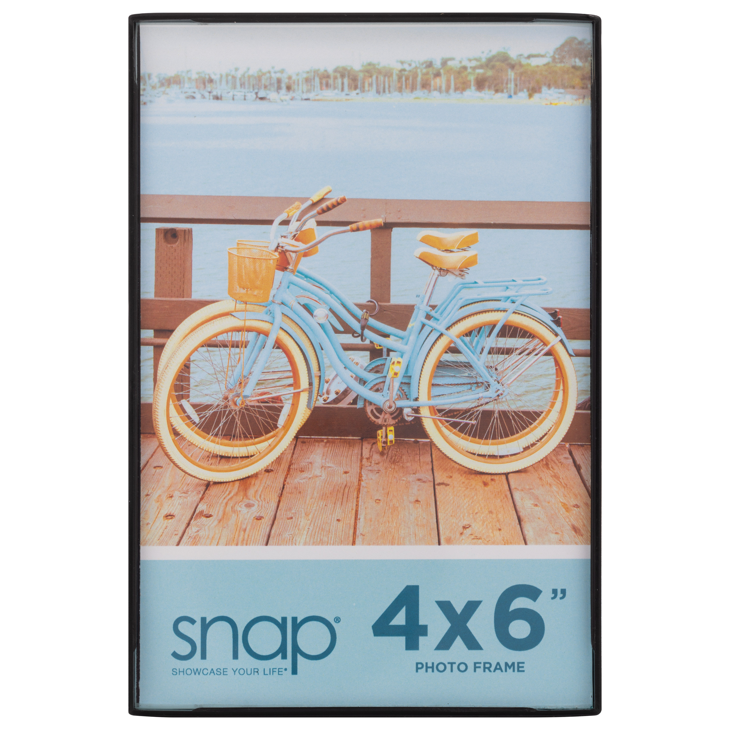 Snap Black Front Loading Narrow Wall Picture Frame - 12 Photo Frames ...