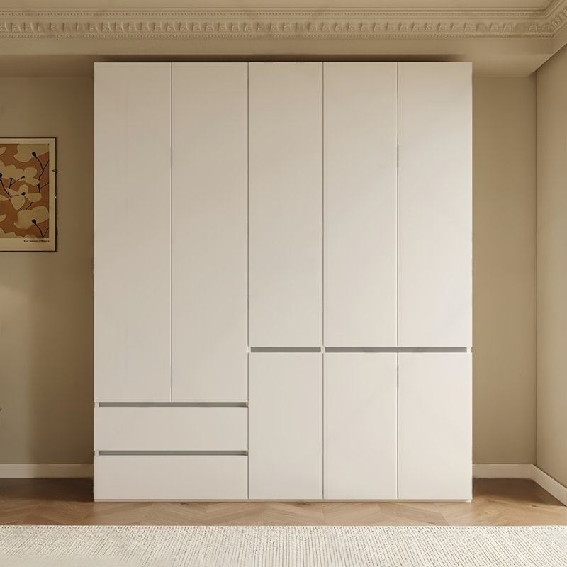 marlao Simple Modern White Wardrobe | Wayfair