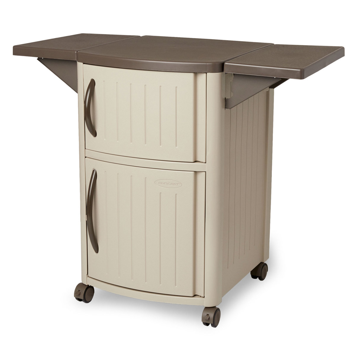 Suncast Portable Dry Rein Outdoor Serving and Grilling Prep Station ...