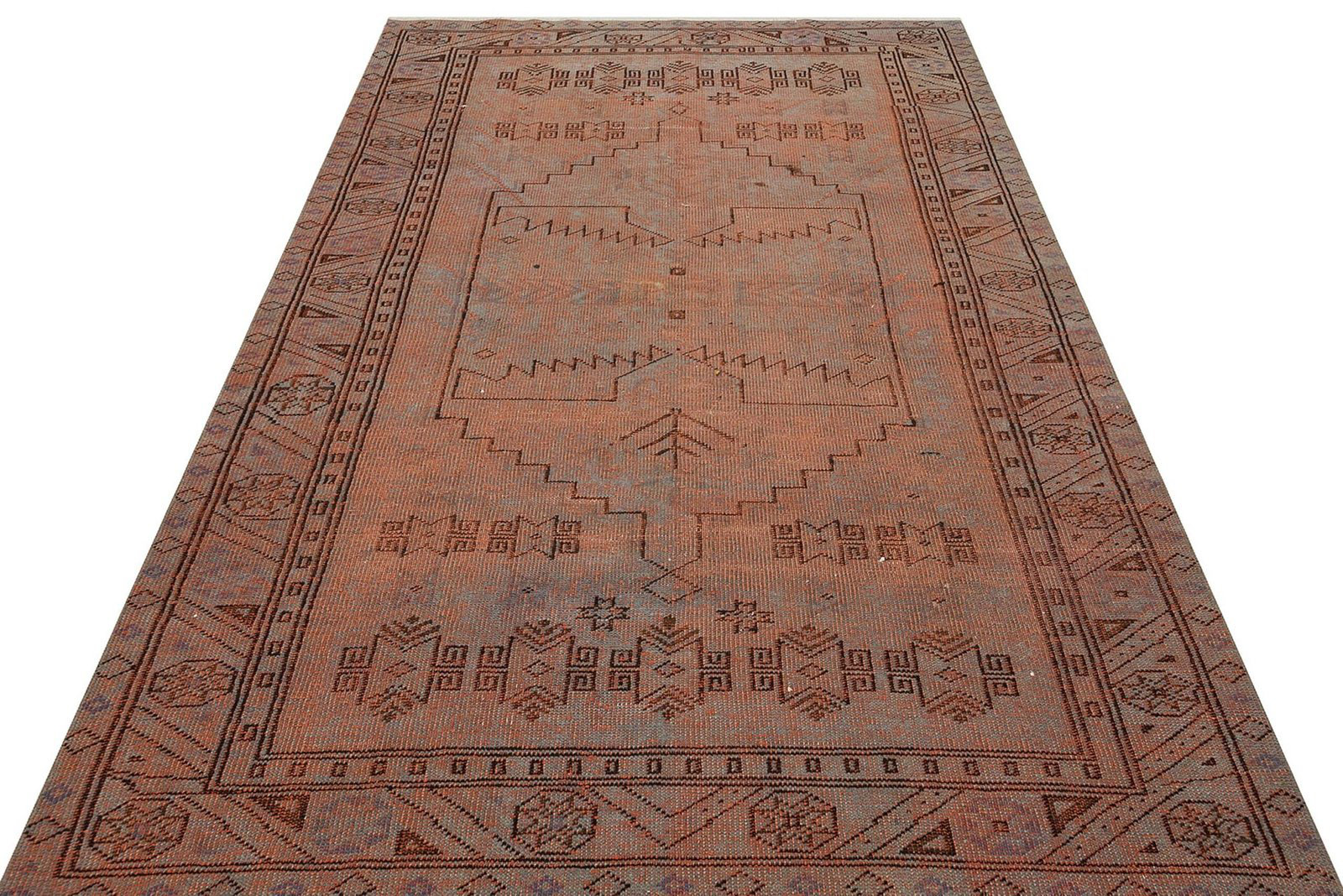 Fleur De Lis Living Sem1679 Brown Vintage Wool Handmade Area Rug | Wayfair