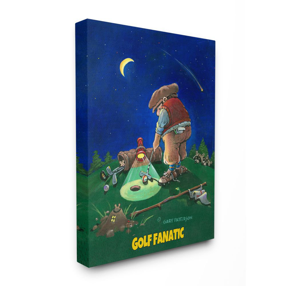 Red Barrel Studio 'Gold Fanatic Funny Golf Cartoon Sports Design' by ...