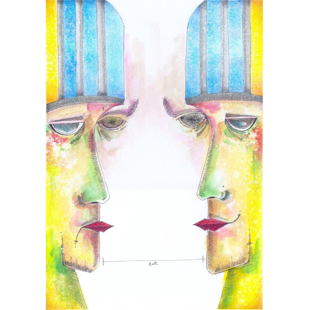 Robert Allen Adaptation by Alejandro Santos - Unframed Drawing Print ...