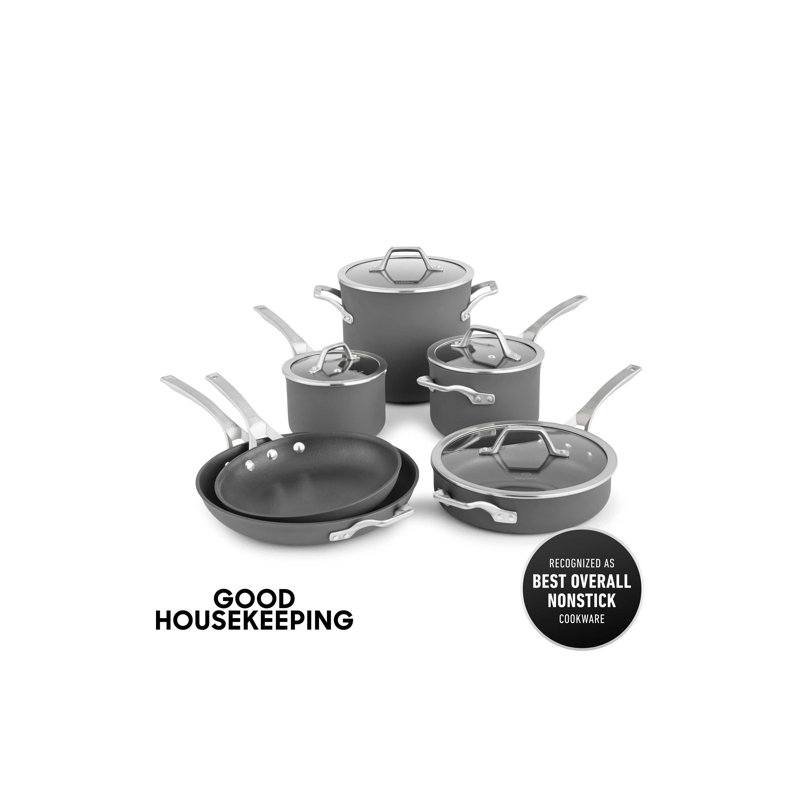 Calphalon Signature Hard Anodized Nonstick 10 Piece Cookware Set ...