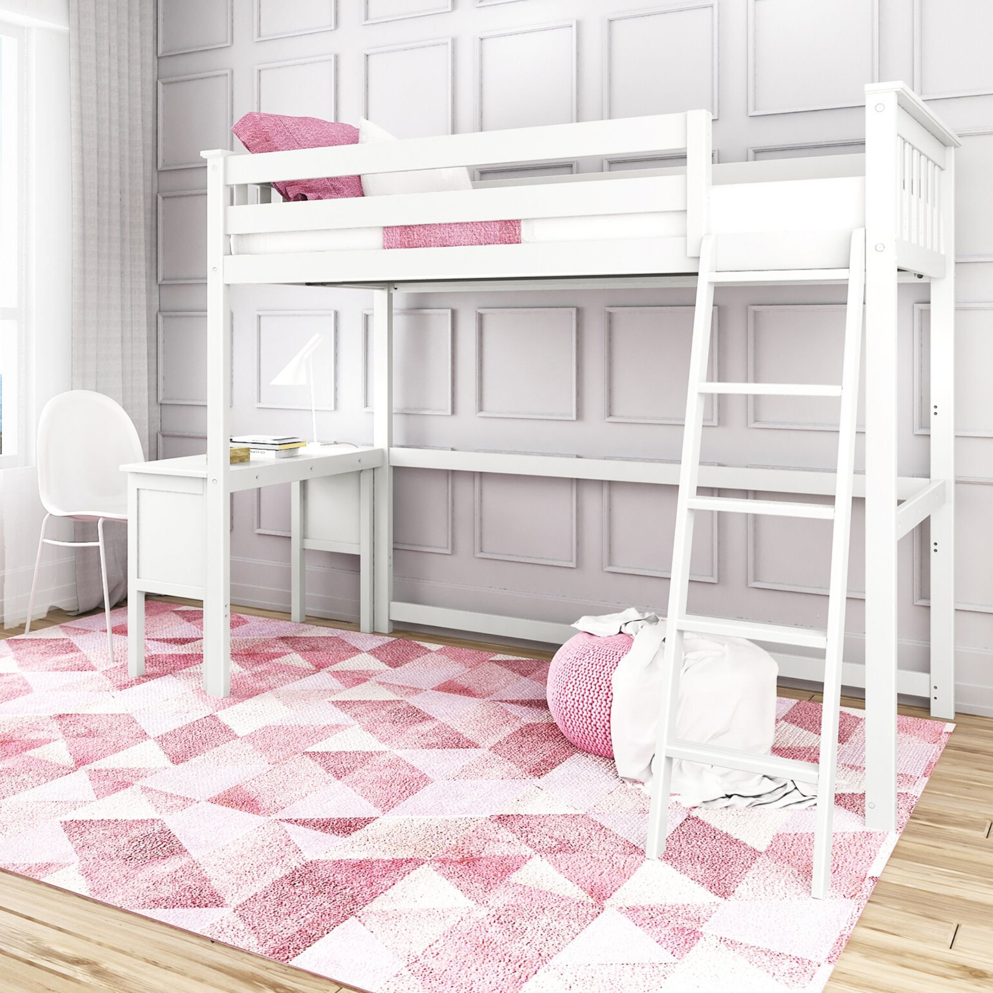 Harriet Bee Jayriel Kids Twin Loft Bed | Wayfair