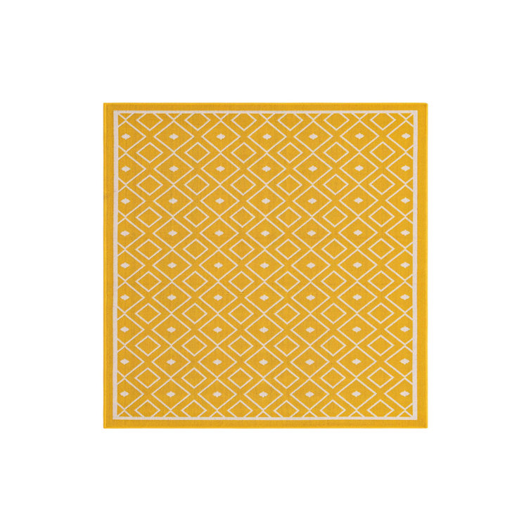 Union Rustic Yellow Indoor/Outdoor Rug | Wayfair