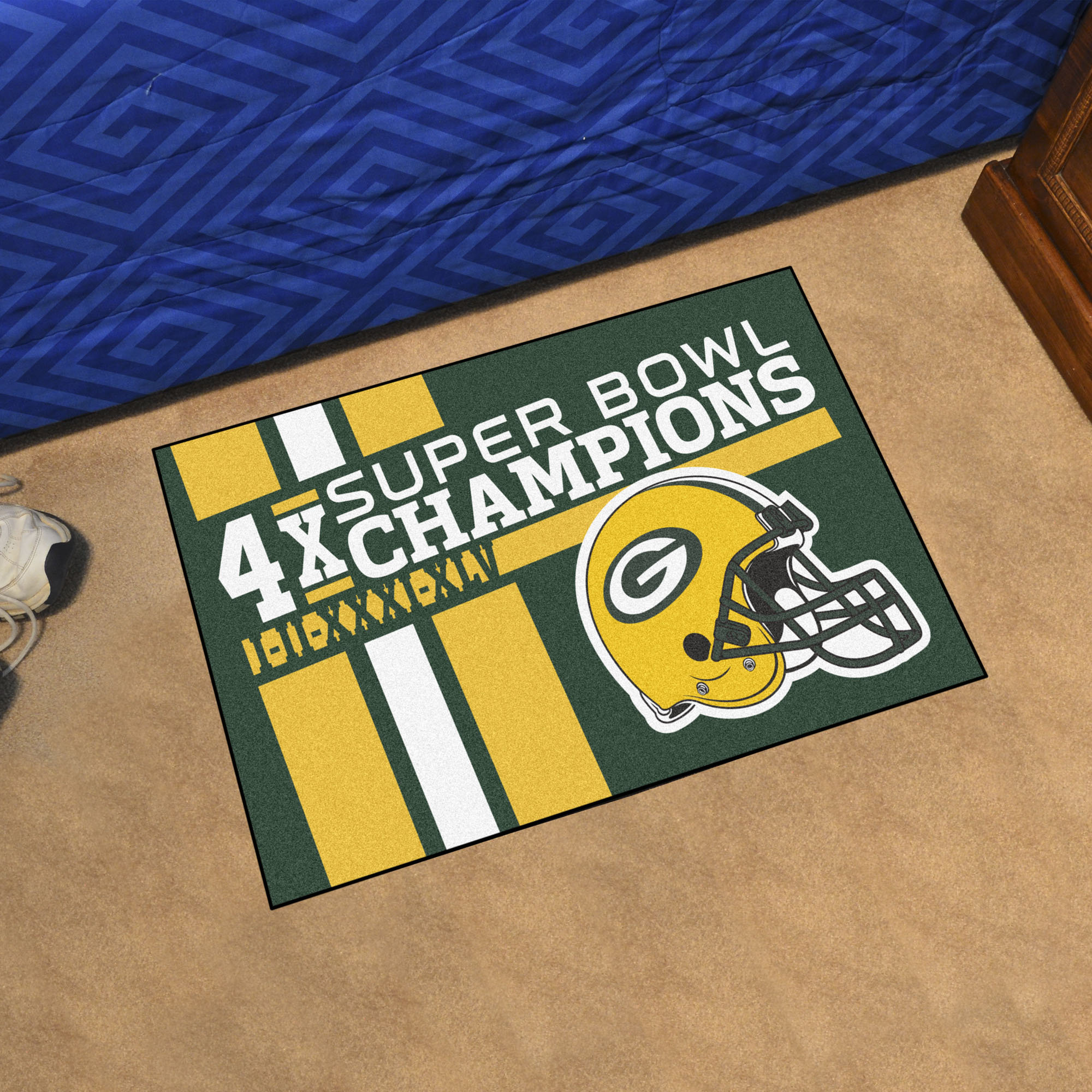 FANMATS Green Bay Packers Dynasty Ulti-Mat 59.5"X94.5" | Wayfair