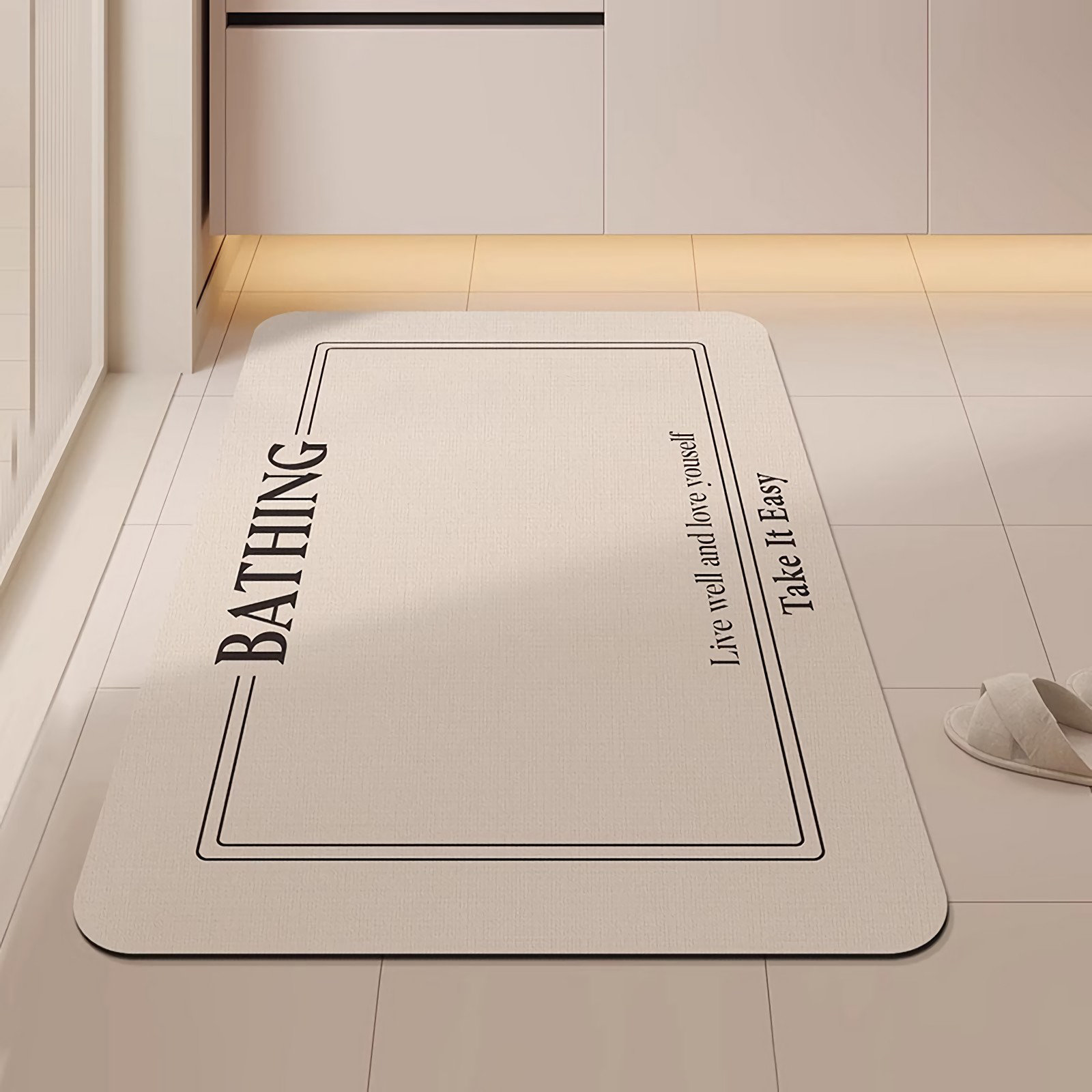 Hokku Designs Decontamination Diatomaceous Earth Absorbent Bathroom Mat ...