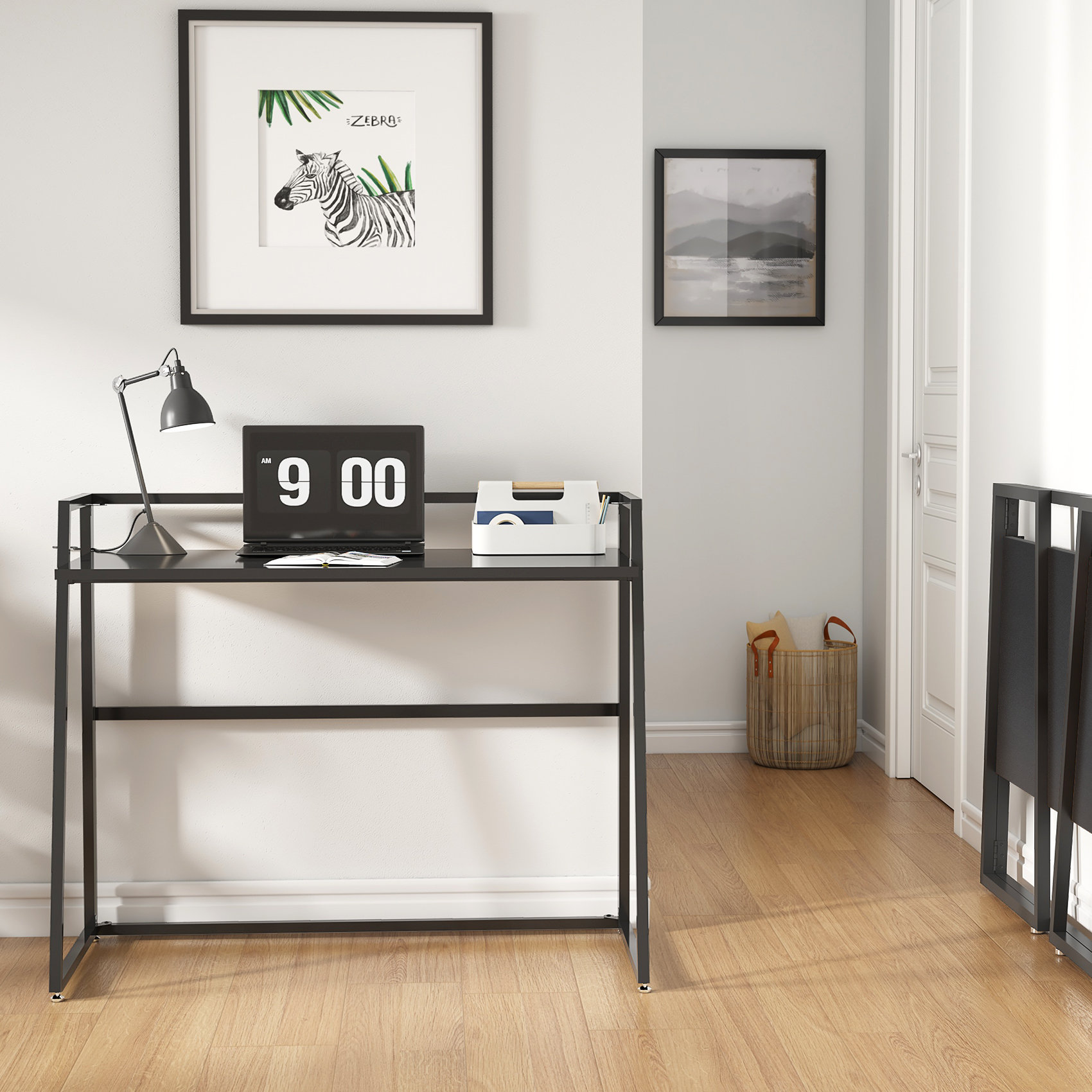 Eureka Ergonomic Folding Computer Desk, 33’’ Writing Desk, Folding ...