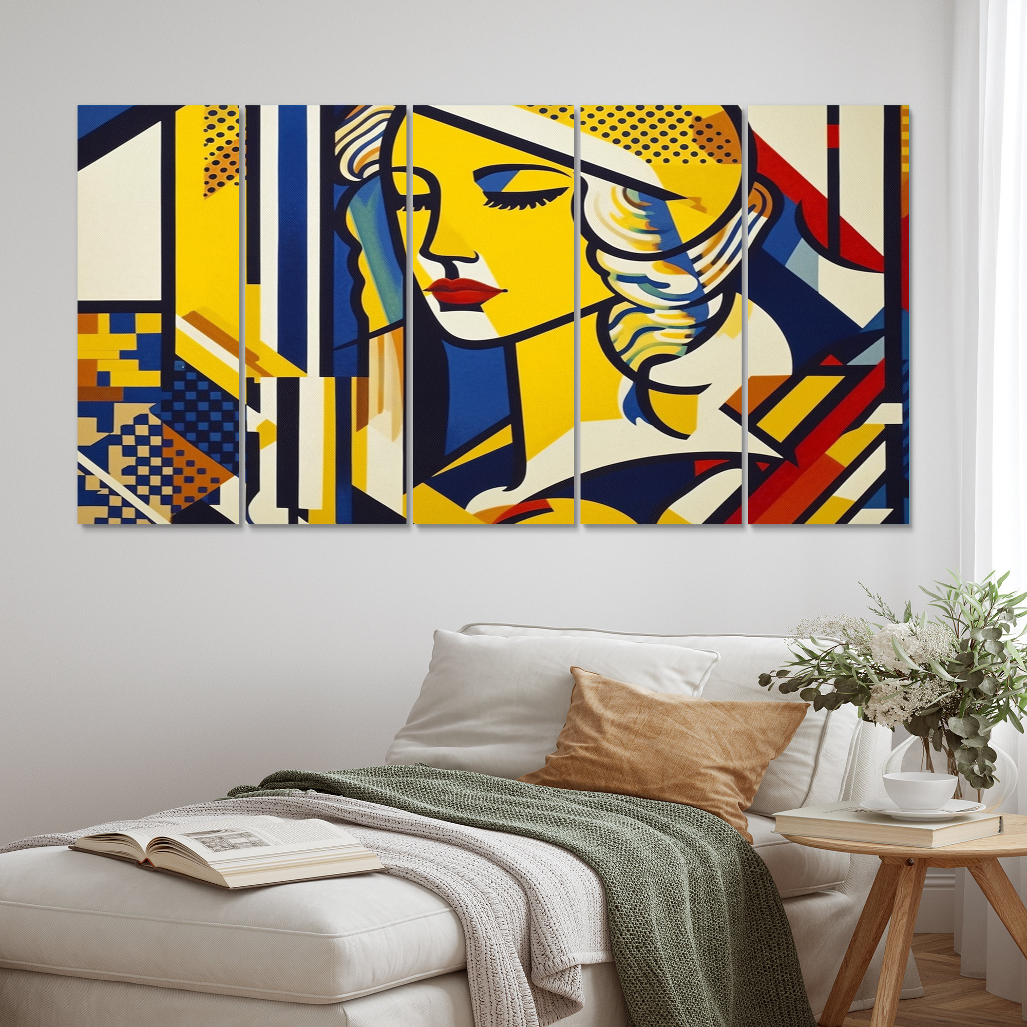 Ivy Bronx Cubic Woman Portrait II - Portrait Canvas Print - 5 Equal ...