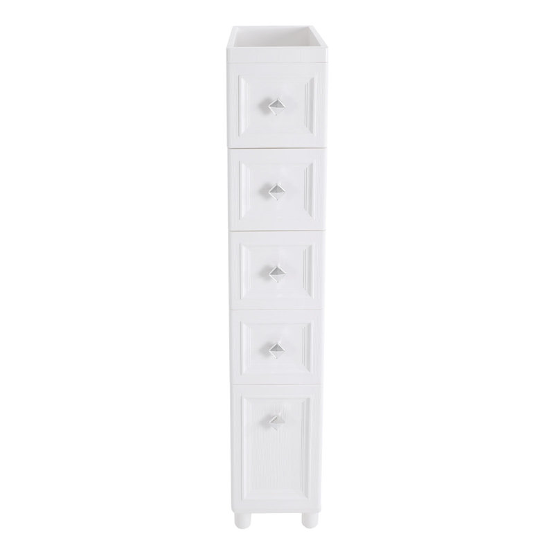 Lark Manor™ Narrow Slim Bathroom Storage Cabinet 5 Tier | Wayfair