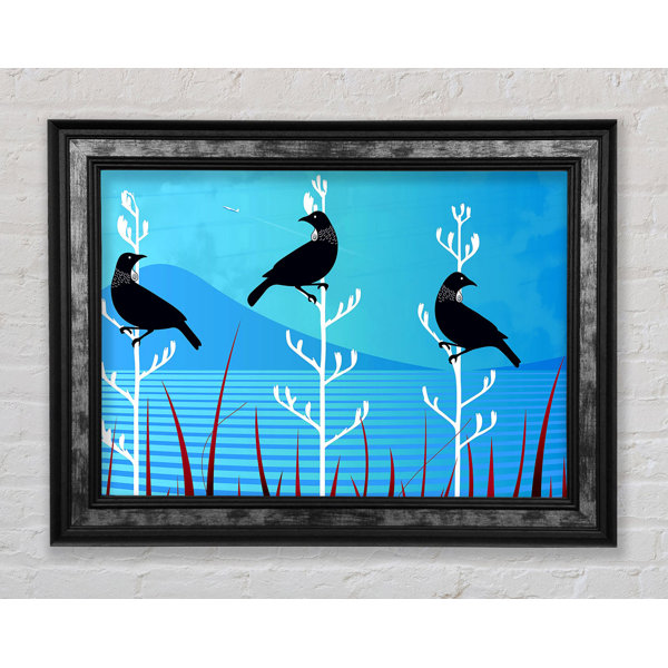 Bright Star Tui Birds - Single Picture Frame Print | Wayfair.co.uk