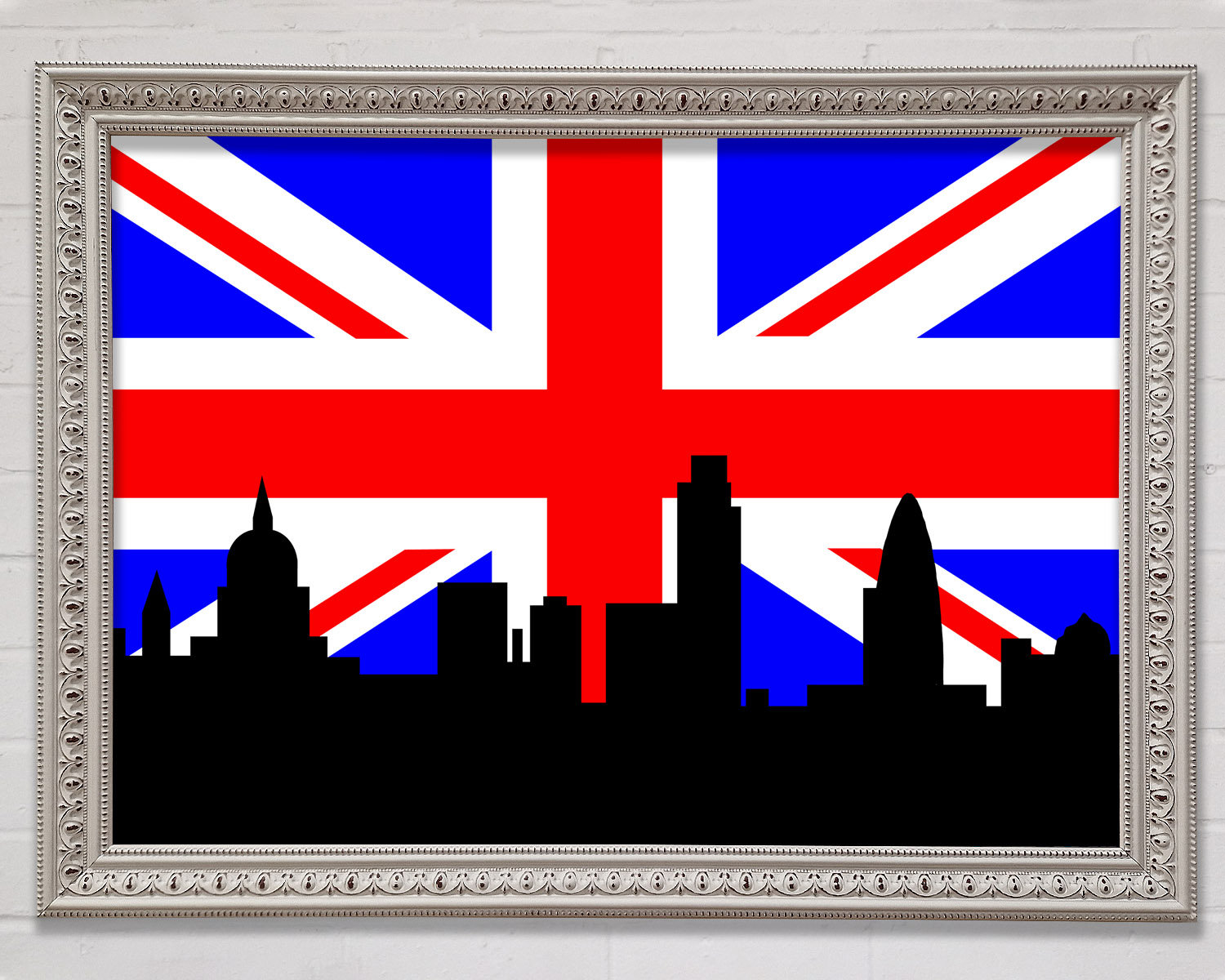 Bright Star London City Great British Flag - Single Picture Frame Art ...