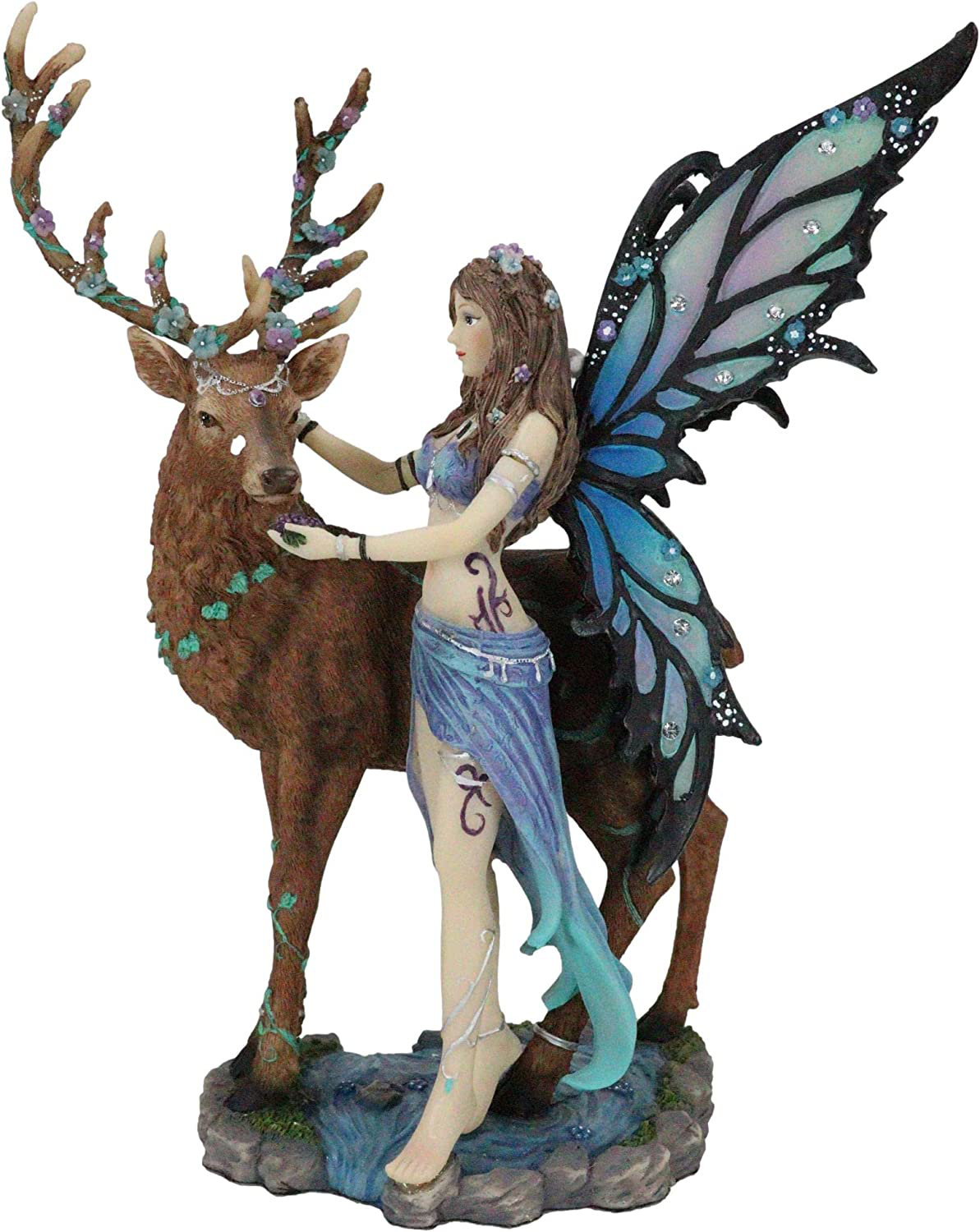 Trinx Halah Halah Butterfly Fairy Queen with Arch Monarch Emperor Stag ...