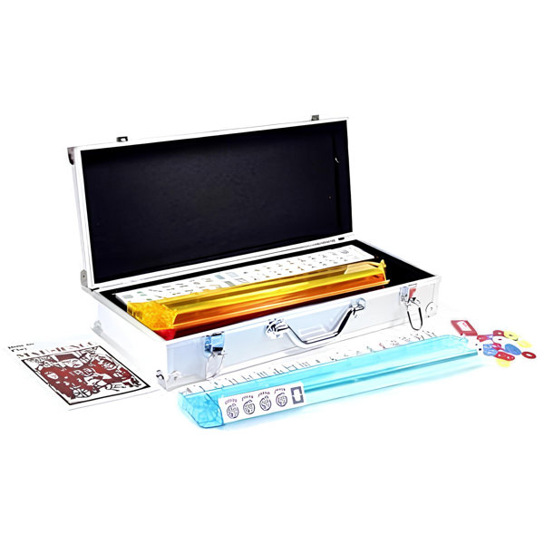 USA MJ TABLE American Mahjong Set with 4 PUSHERS / RACKS COMBO in ...