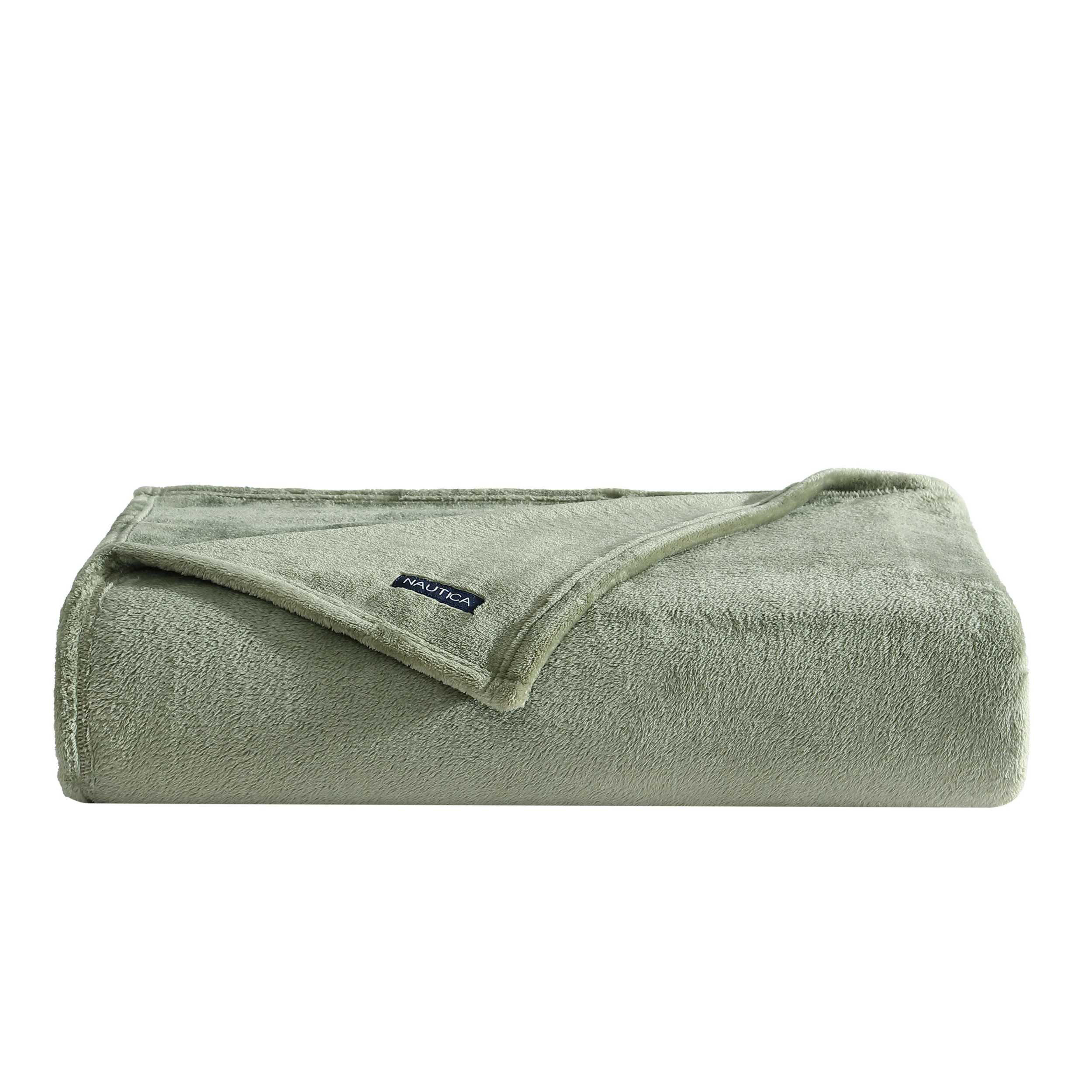 Nautica Solid Ultra Soft Plush Fleece Blanket & Reviews | Wayfair