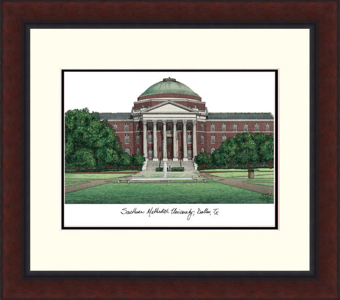 Campus Images NCAA SMU Mustangs Legacy Alumnus Lithograph Picture Frame ...