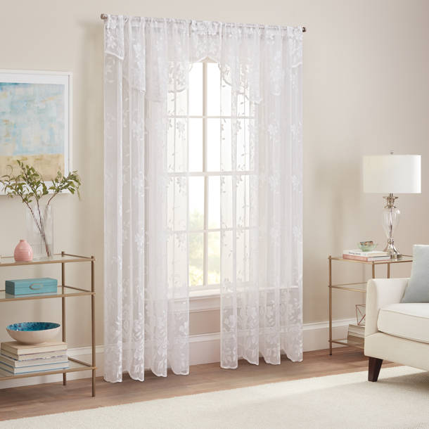 One Allium Way® Nesbit Polyester Semi-Sheer Curtain Panel & Reviews ...