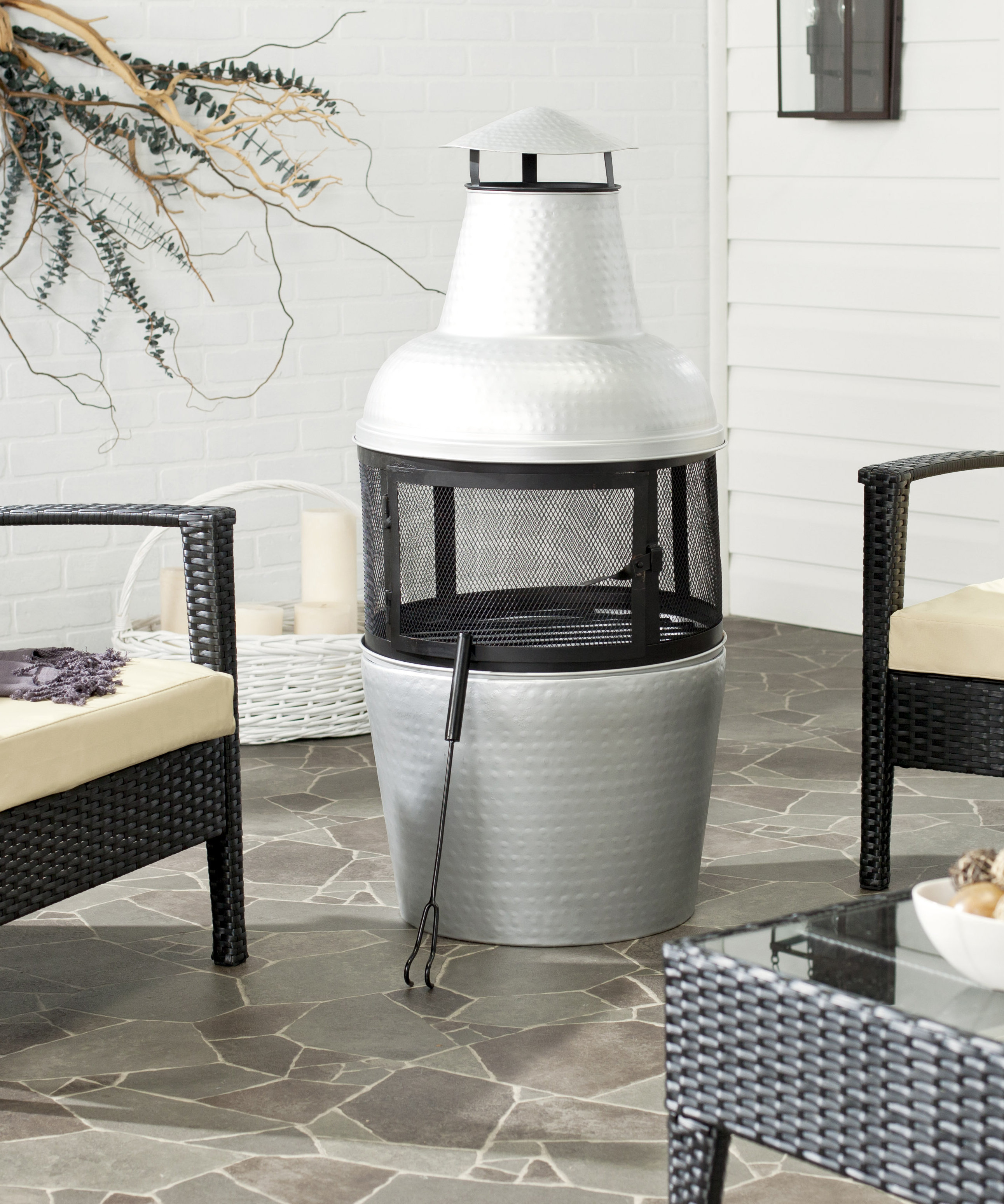 Ophelia & Co. Mischa Cast Iron Wood Burning Chiminea & Reviews | Wayfair