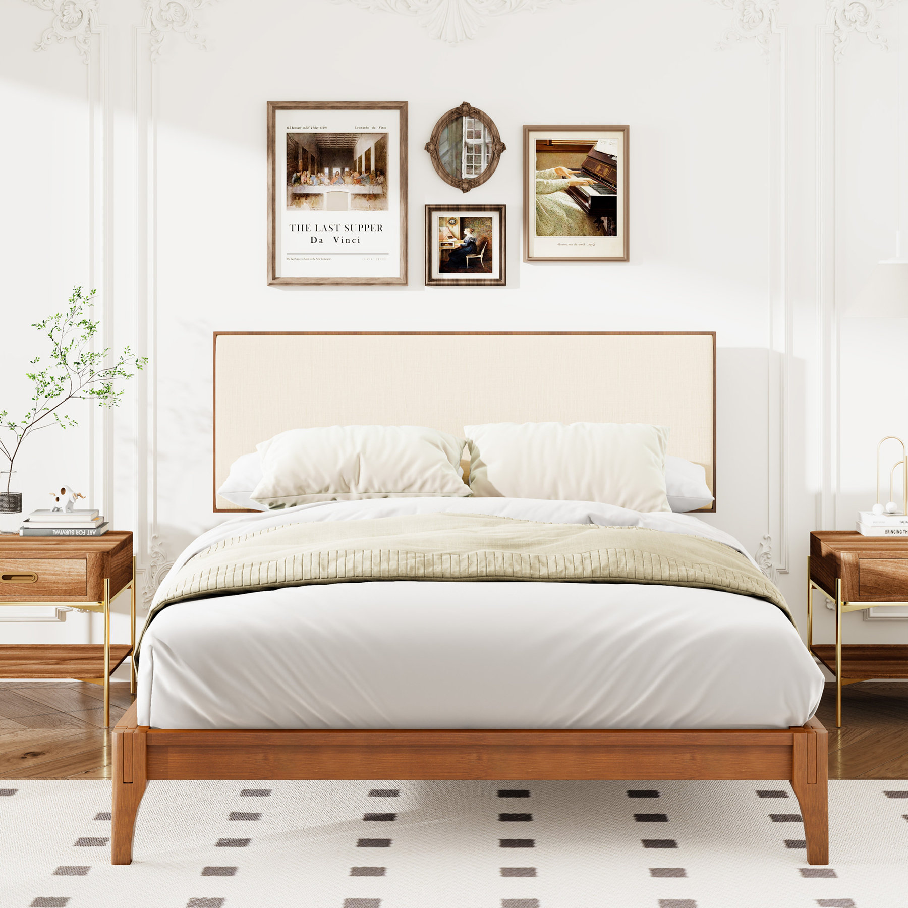 Hokku Designs Solid Dry Bamboo Wood 12 Inch Platform Bed | Wayfair