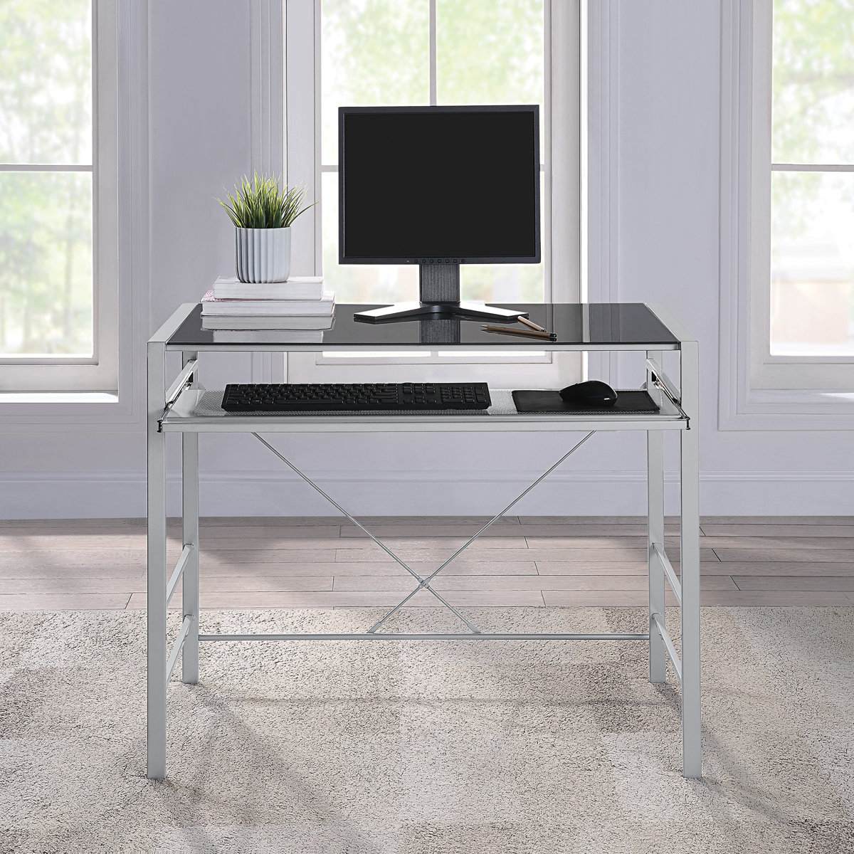 Ebern Designs Zephyr Computer Desk & Reviews | Wayfair